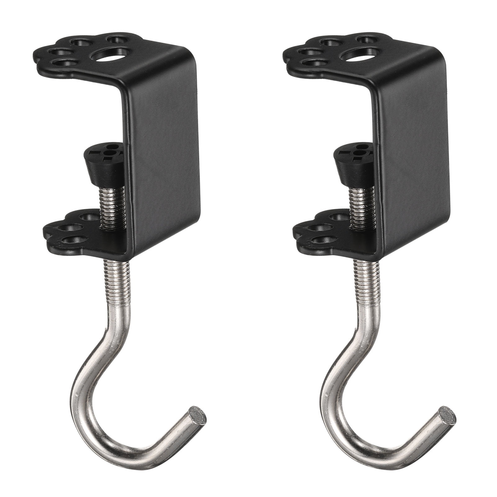 Uxcell 2pcs Desk Hook Clamp 0.2"-1.4" Clamping Range Cat Claw Shape for ...