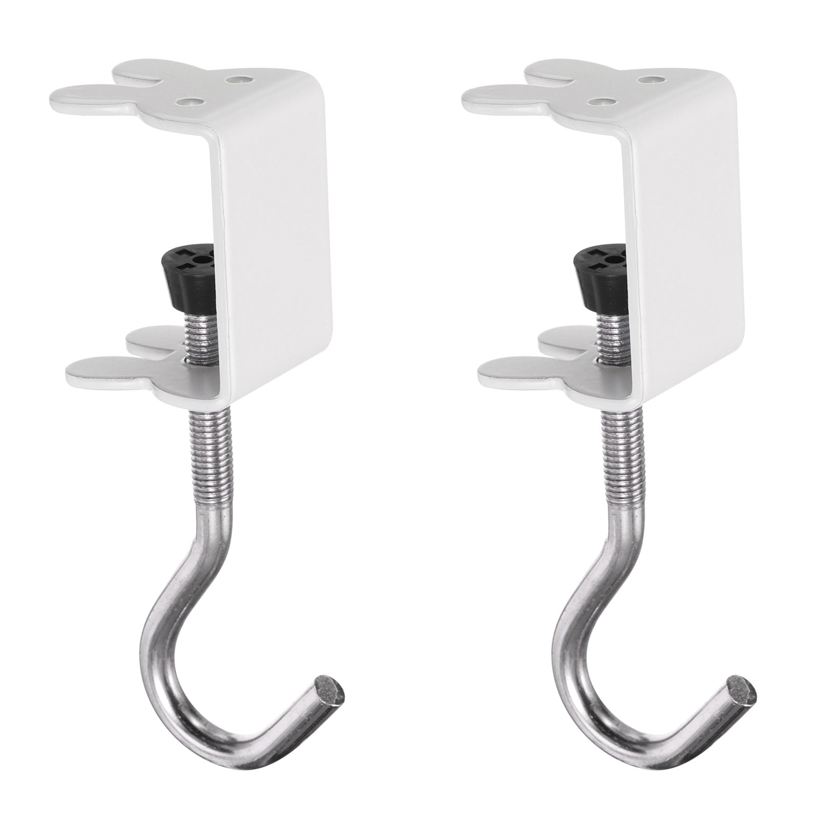 Uxcell 2pcs Desk Hook Clamp 0.2"-1.4" Clamping Range Rabbit Shape for ...