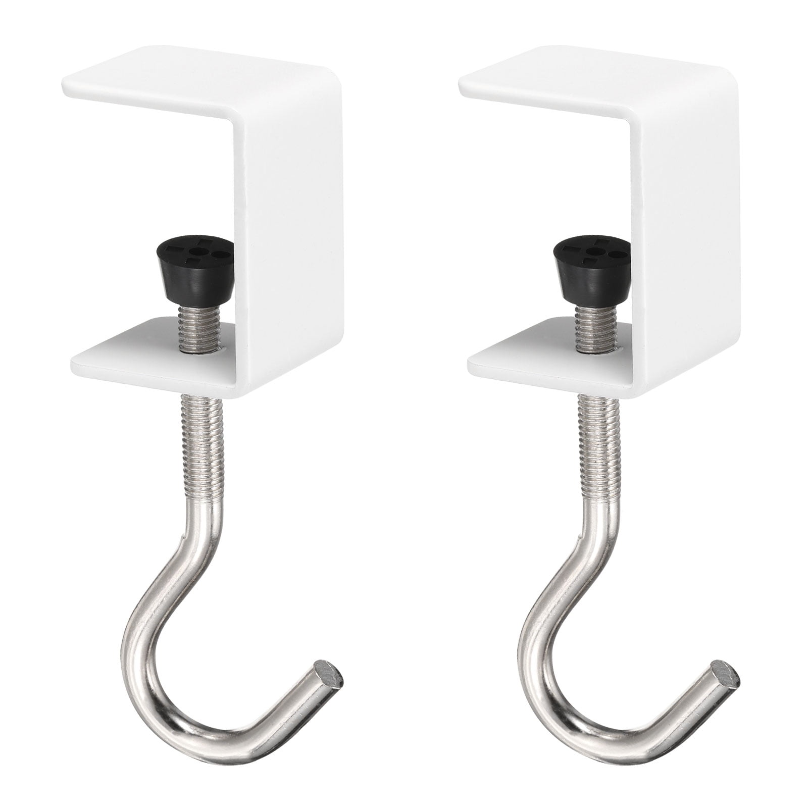 Uxcell 2pcs Desk Hook Clamp 0.2"-1.4" Clamping Range for Backpack Table ...
