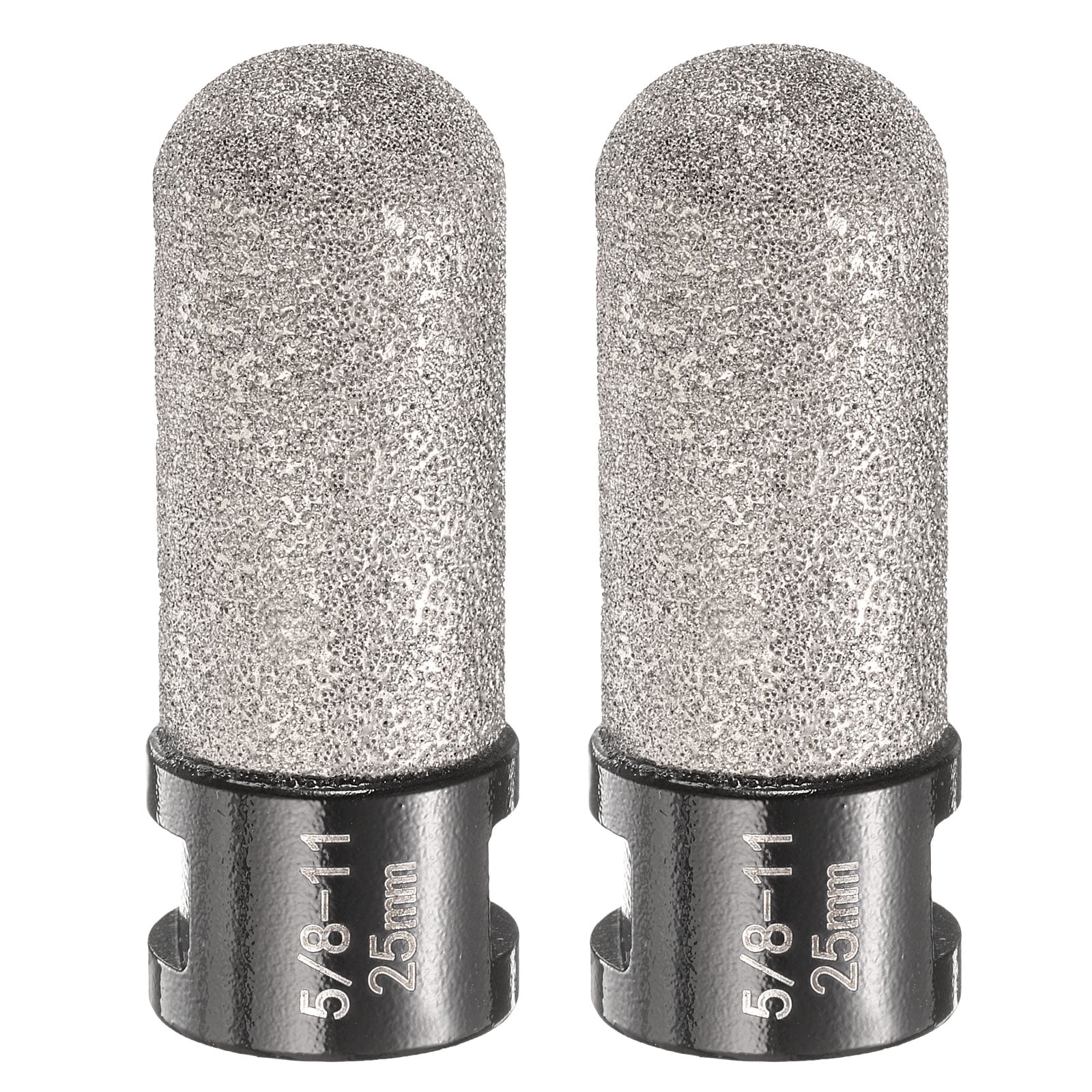 Uxcell 2pcs Diamond Finger Shaped Milling Bit 25mm 3 Holes with 5/8"-11 ...