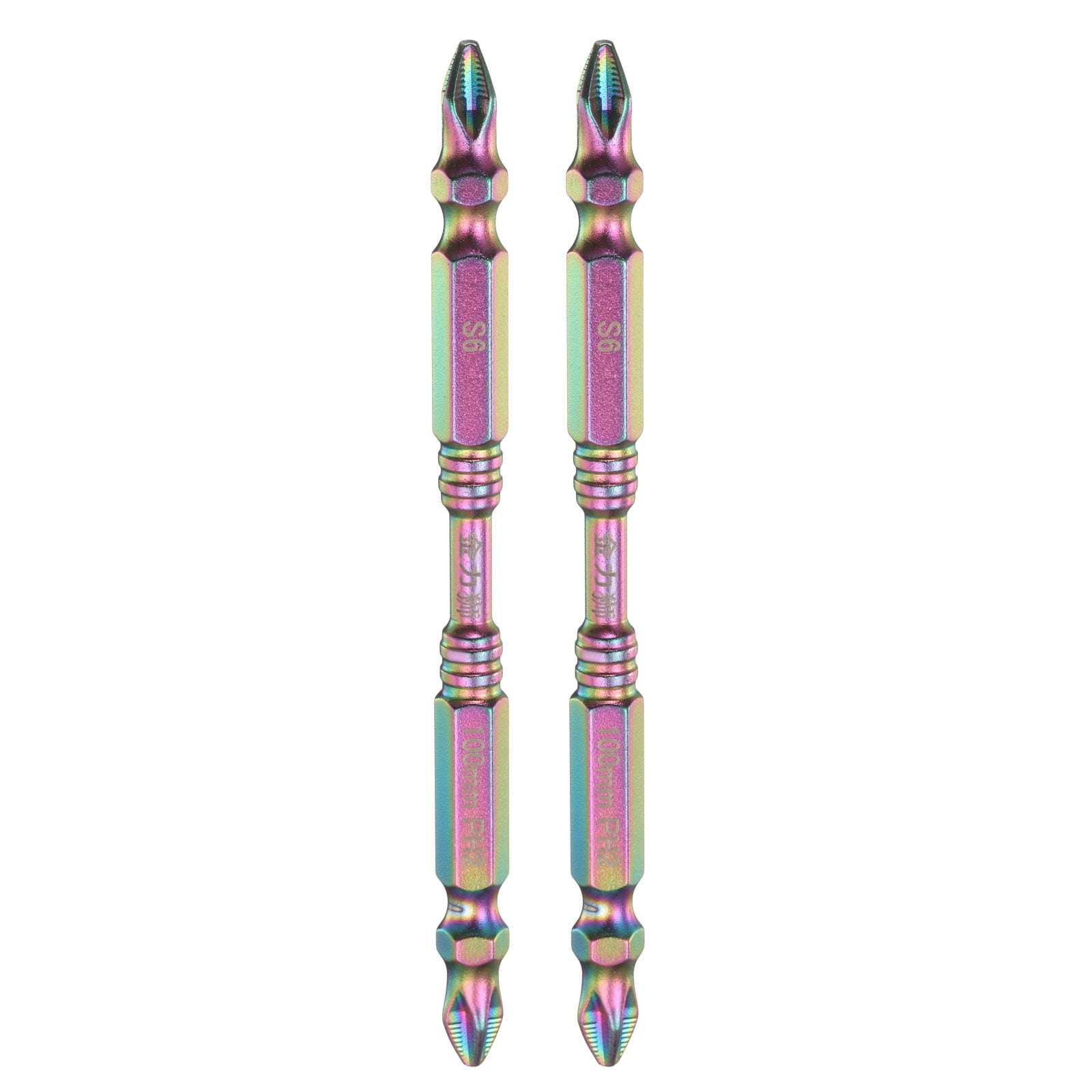 Uxcell 2pcs Double Ended Phillips Screwdriver Bit PH2 (#2) Anti Slip ...