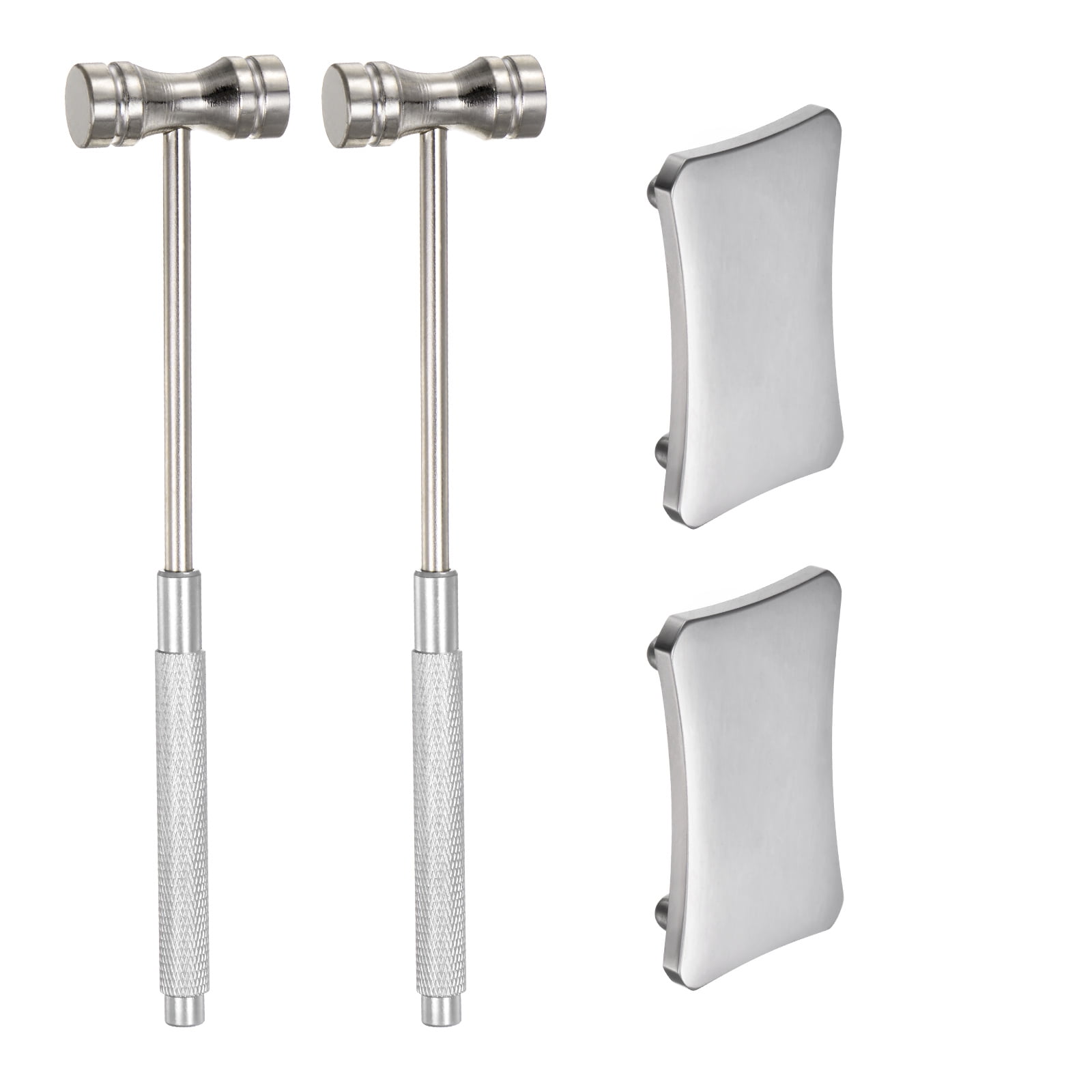 Uxcell 2pcs Double Face Steel Hammer 6" Round Dual Head Multifunctional ...