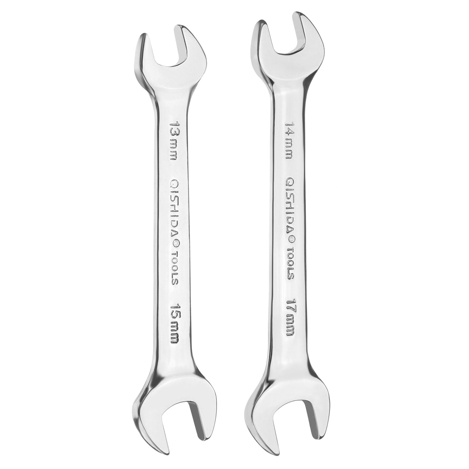 Uxcell 2pcs Double Open End Wrench 13mm x 15mm/14mm x 17mm Metric 15 ...