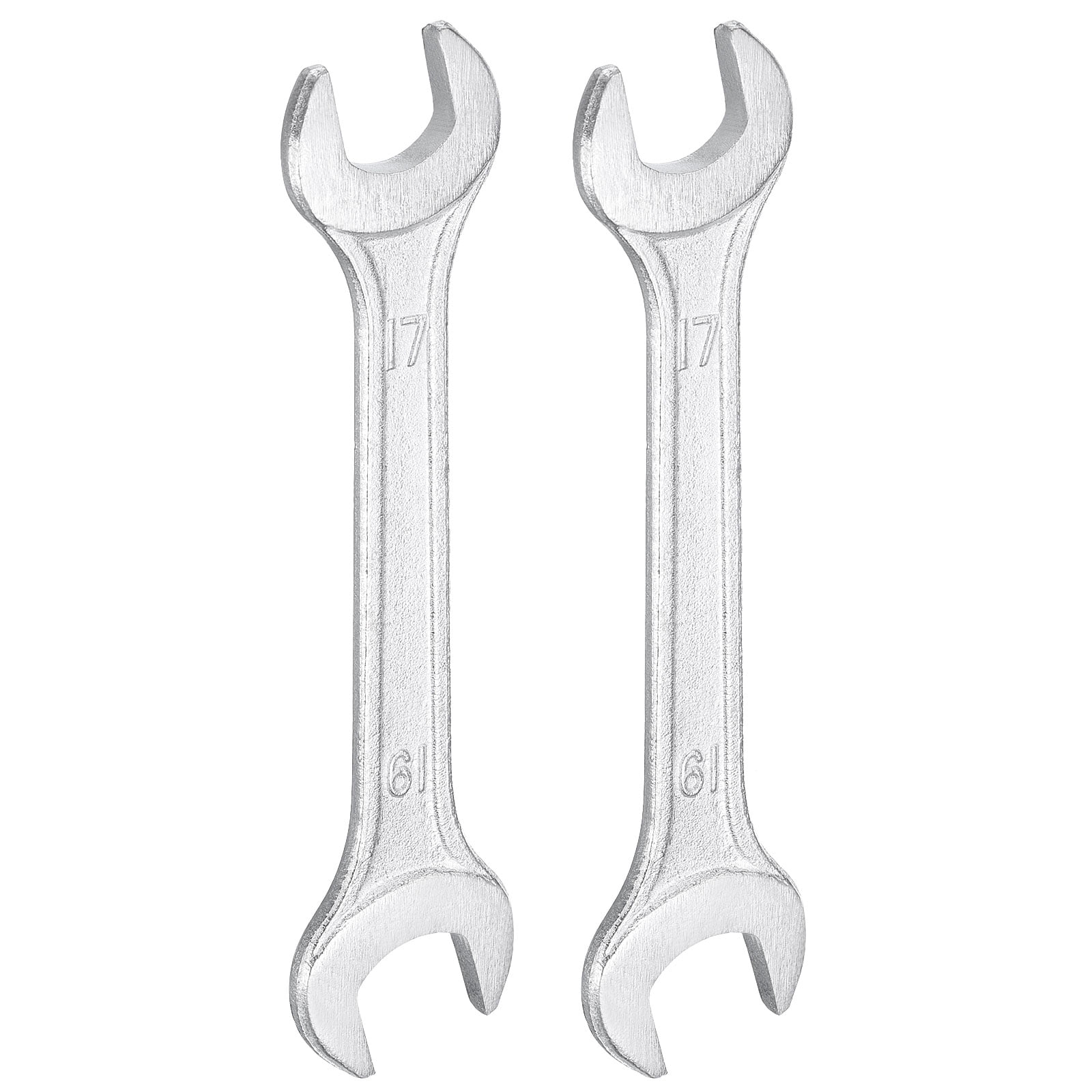 Uxcell 2pcs Double Open End Wrench 17mm x 19mm Metric U-Shaped Spanner ...