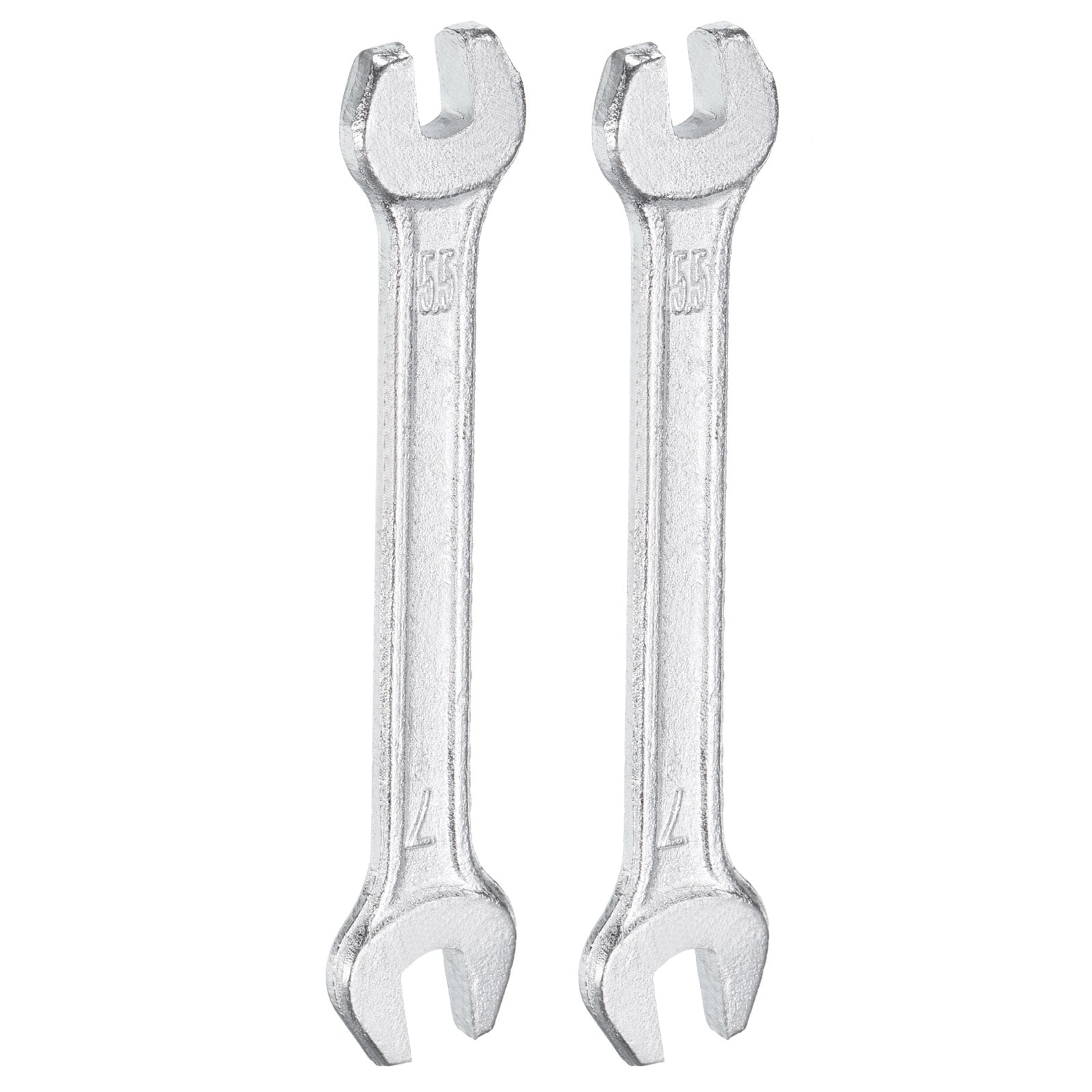 Uxcell 2pcs Double Open End Wrench 5.5mm x 7mm Metric U-Shaped Spanner ...