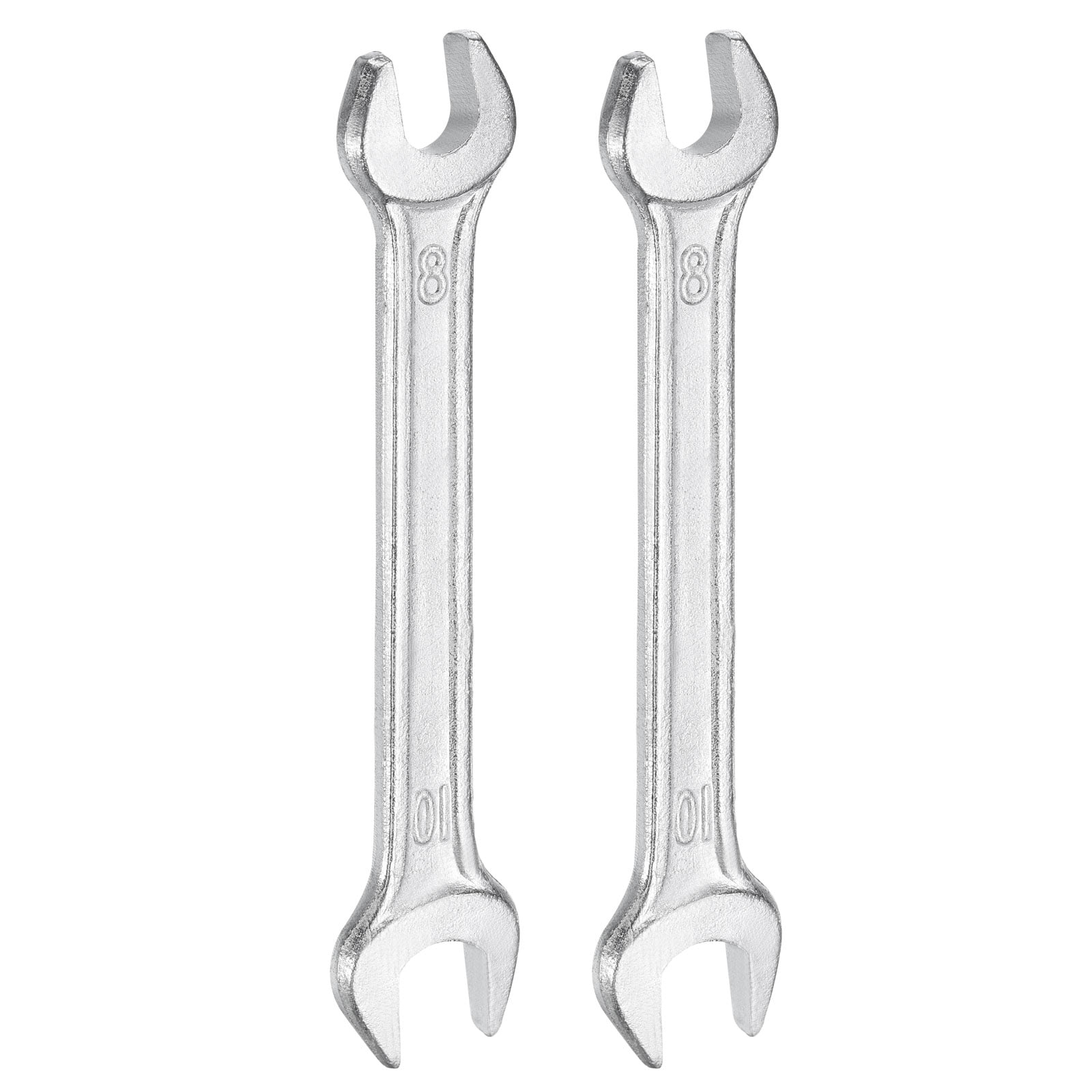Uxcell 2pcs Double Open End Wrench 8mm x 10mm Metric U-Shaped Spanner ...