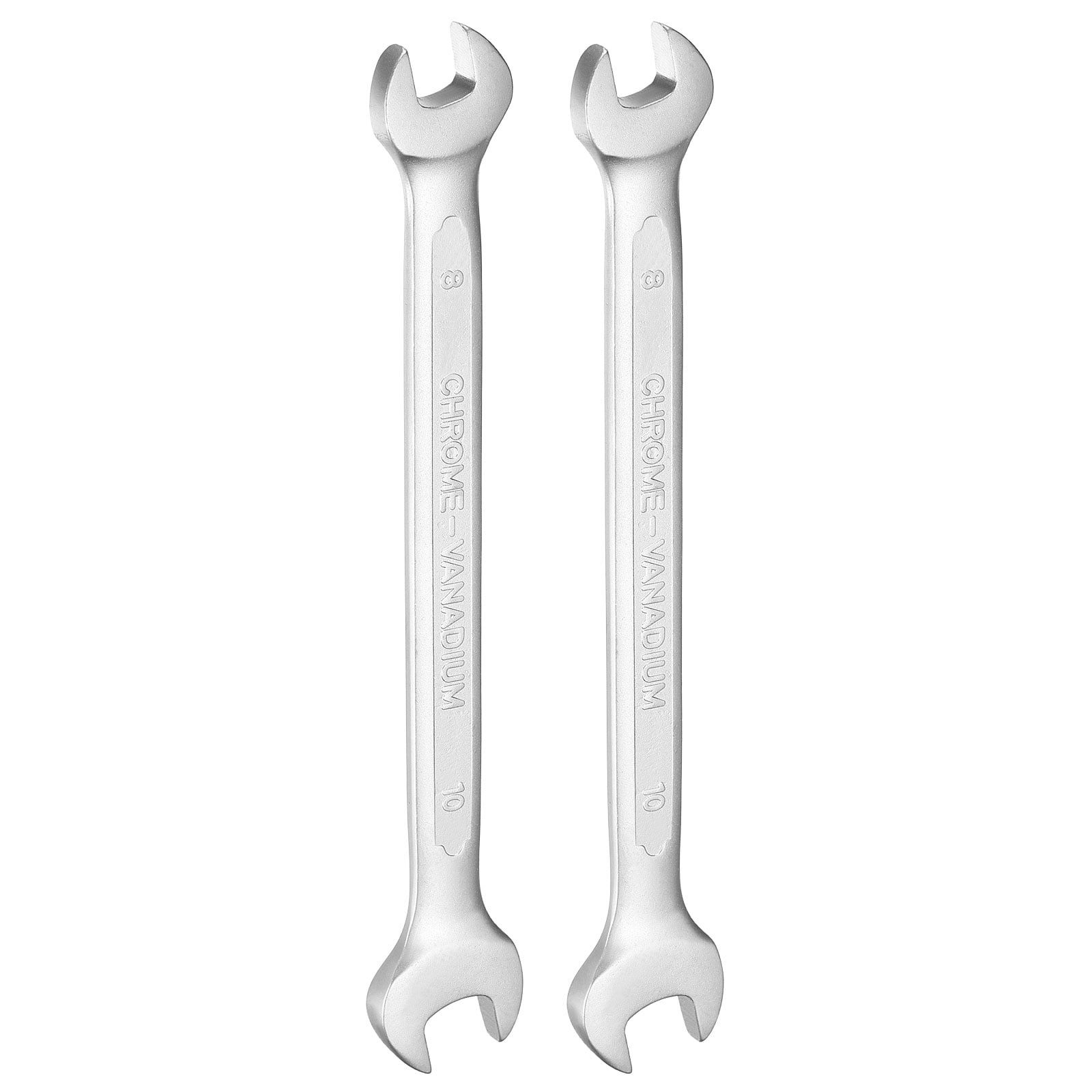 Uxcell 2pcs Double Open End Wrench 8mm x 10mm Metric U-Shaped Spanner ...