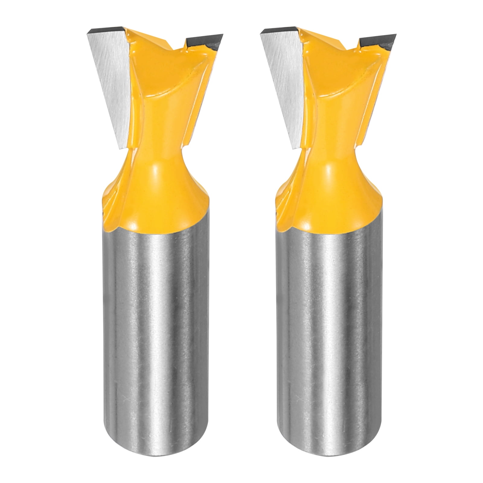 Uxcell 2pcs Dovetail Router BitBit 5/8" Diameter 1/2" Shank 14 Degree ...