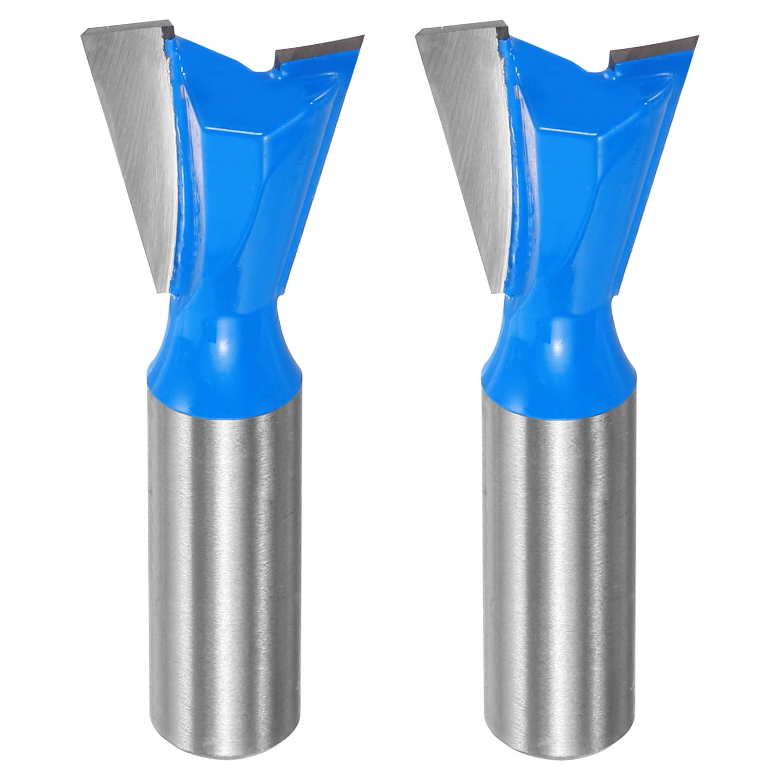 Uxcell 2pcs Dovetail Router BitBit 7/8" Diameter 1/2" Shank 14 Degree ...