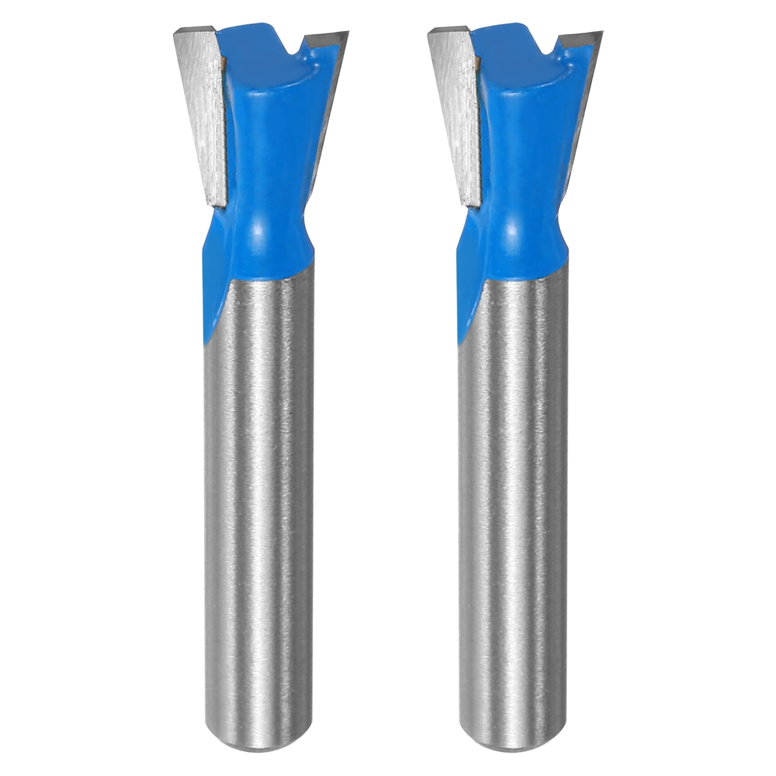 Uxcell 2pcs Dovetail Router BitBits 3/8" Diameter 1/4" Shank 14 Degree ...