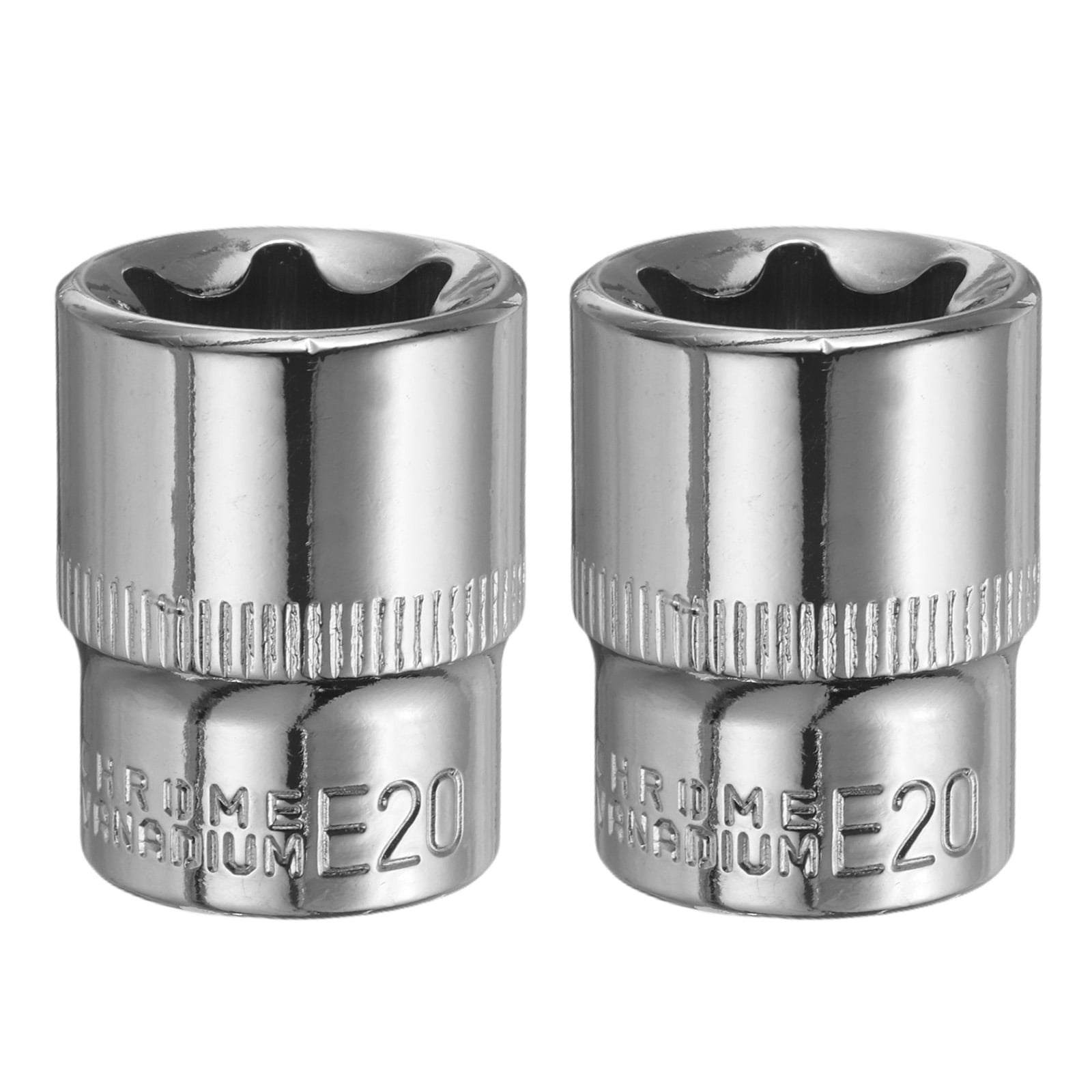 Uxcell 2pcs E-Torx Socket 3/8" Drive E20 External Torx Deep Socket CR-V ...