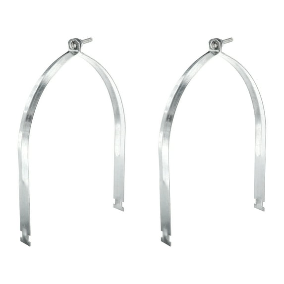 Uxcell 2pcs EMT Strut Clamp 11-4/5" Universal Carbon Steel Galvanized ...