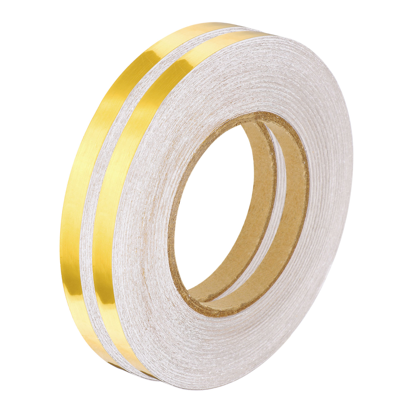 Uxcell 2 Pack Floor Tiles Gold Foil Lines Metallic Mirror Tape 0.4" x ...