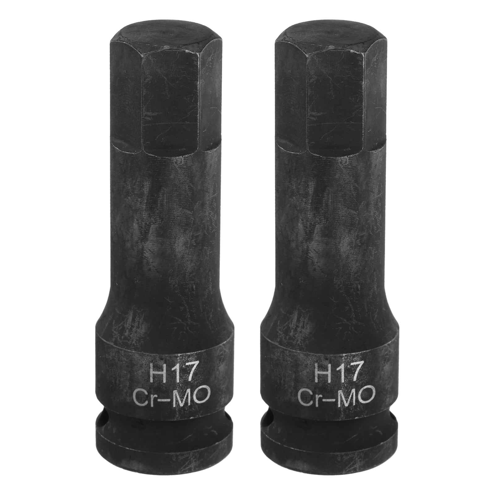 Uxcell 2pcs H17 (17mm) Hex Impact Bit Socket 1/2" Drive Hex CR-MO Steel ...