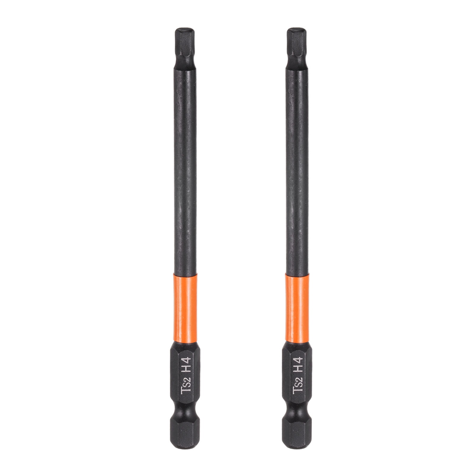 Uxcell 2pcs H4 Hex Head Drill Bit Wrench 4mm Metric Flat Tip 1/4" Hex ...