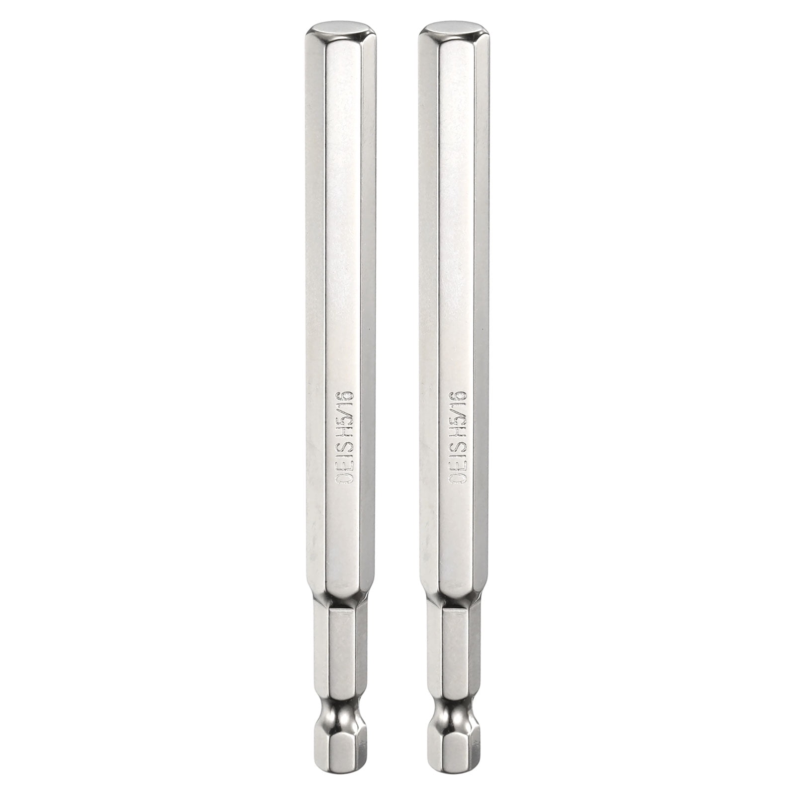Uxcell 2pcs H5/16 Hex Head Screwdriver Bit 5/16" Flat Tip 1/4" Hex ...