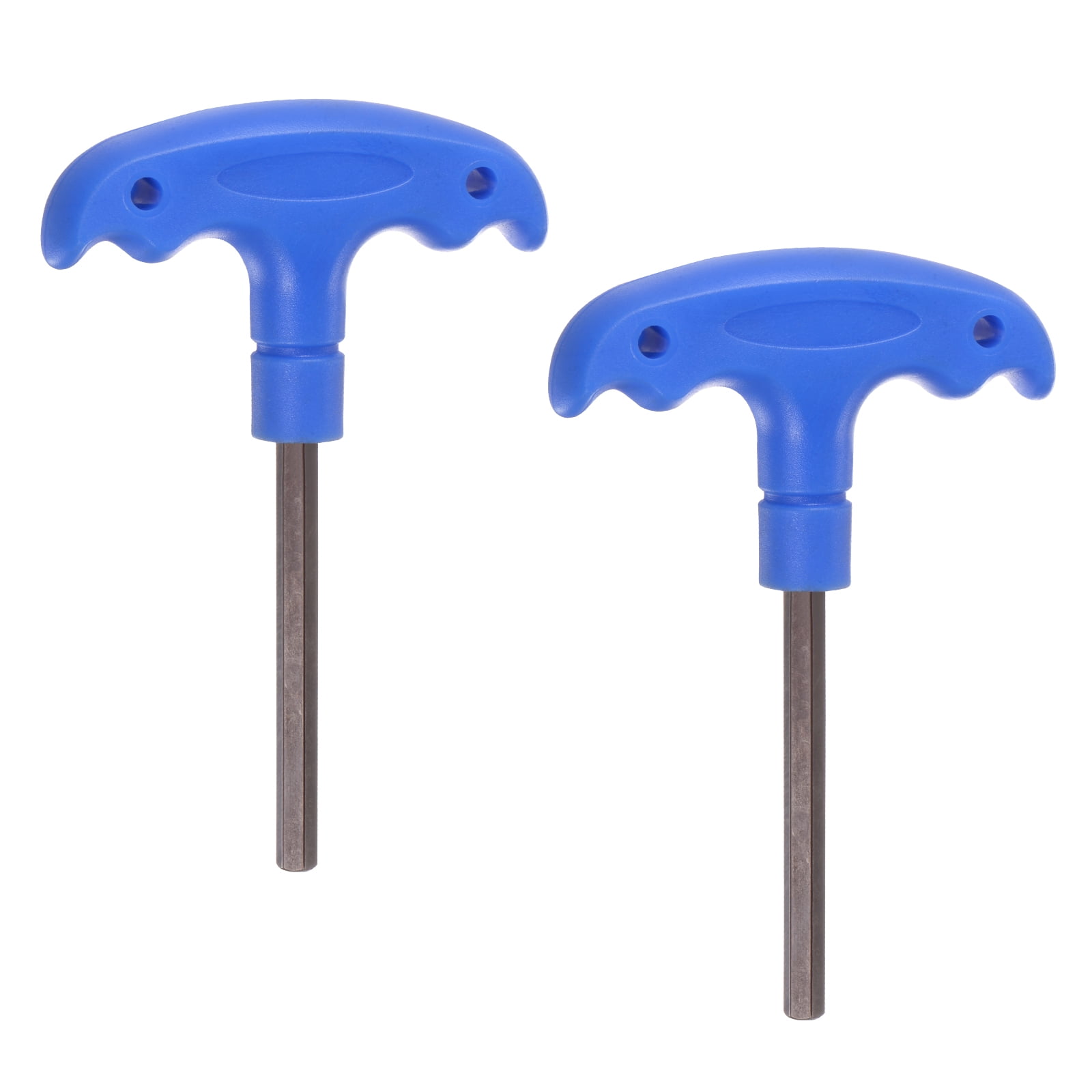 Uxcell 2Pcs H6 T-Handle Hex Wrench 6mm S2 Steel T-Key Inner Hexagon ...