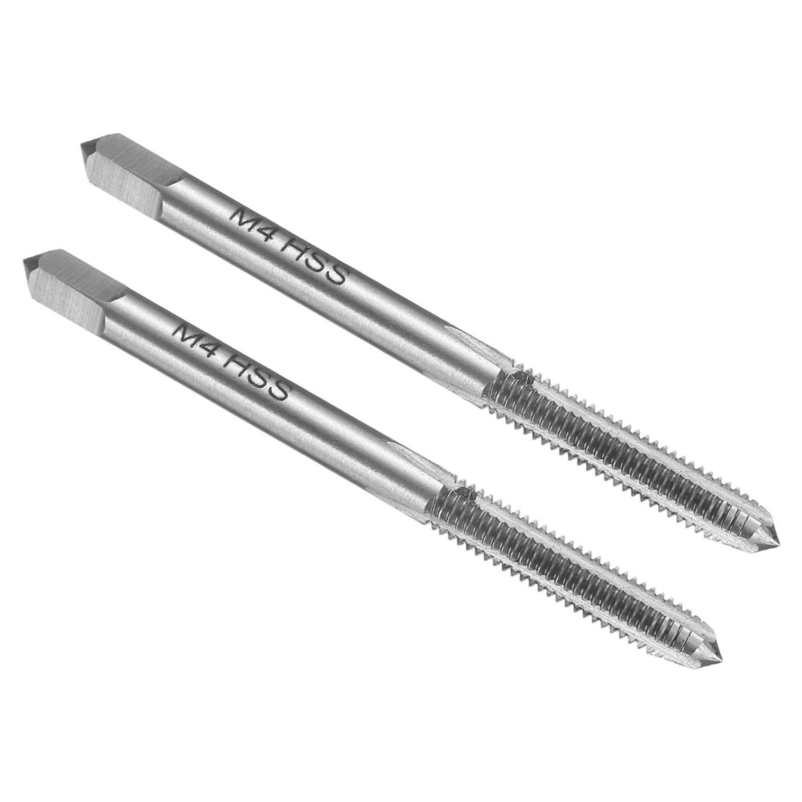 Uxcell 2pcs Hand Plug Tap M4 x 0.7 H2 Metric Thread Plug Style Taps ...