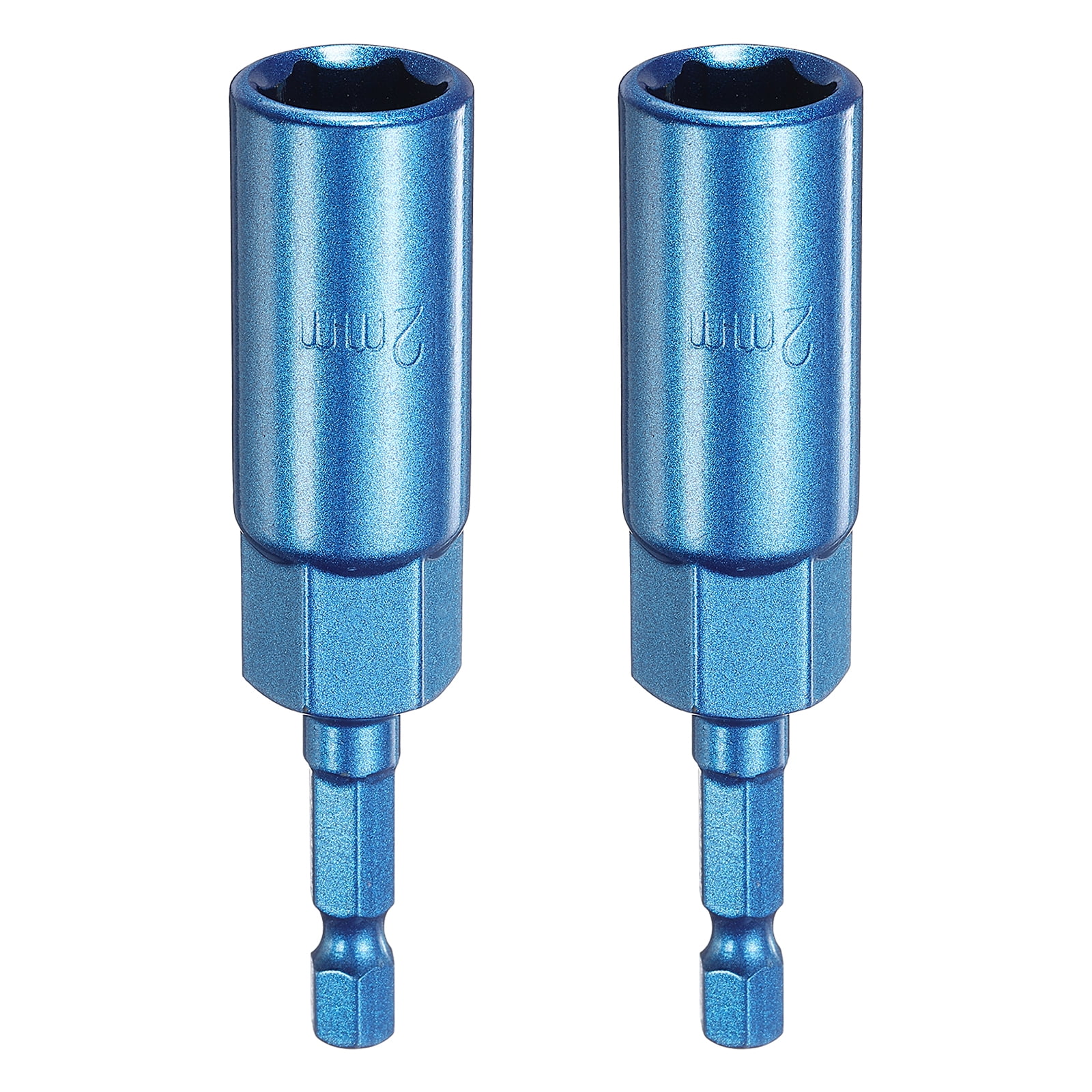 Uxcell 2pcs Hex Nut Driver Drill Bit 12mm 6-Points Socket 1/4" Hex ...