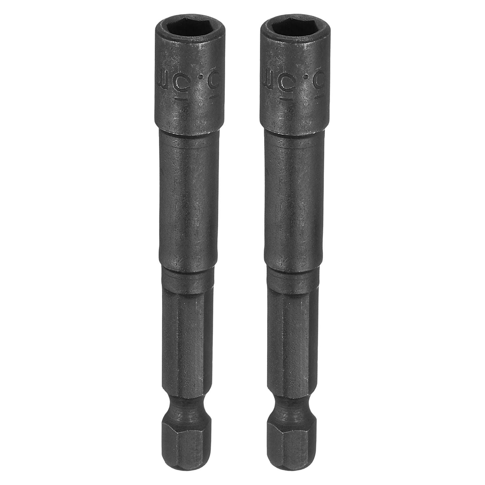 Uxcell 2pcs Hex Nut Driver Drill Bit 5.5mm 6-Points Socket 1/4" Hex ...