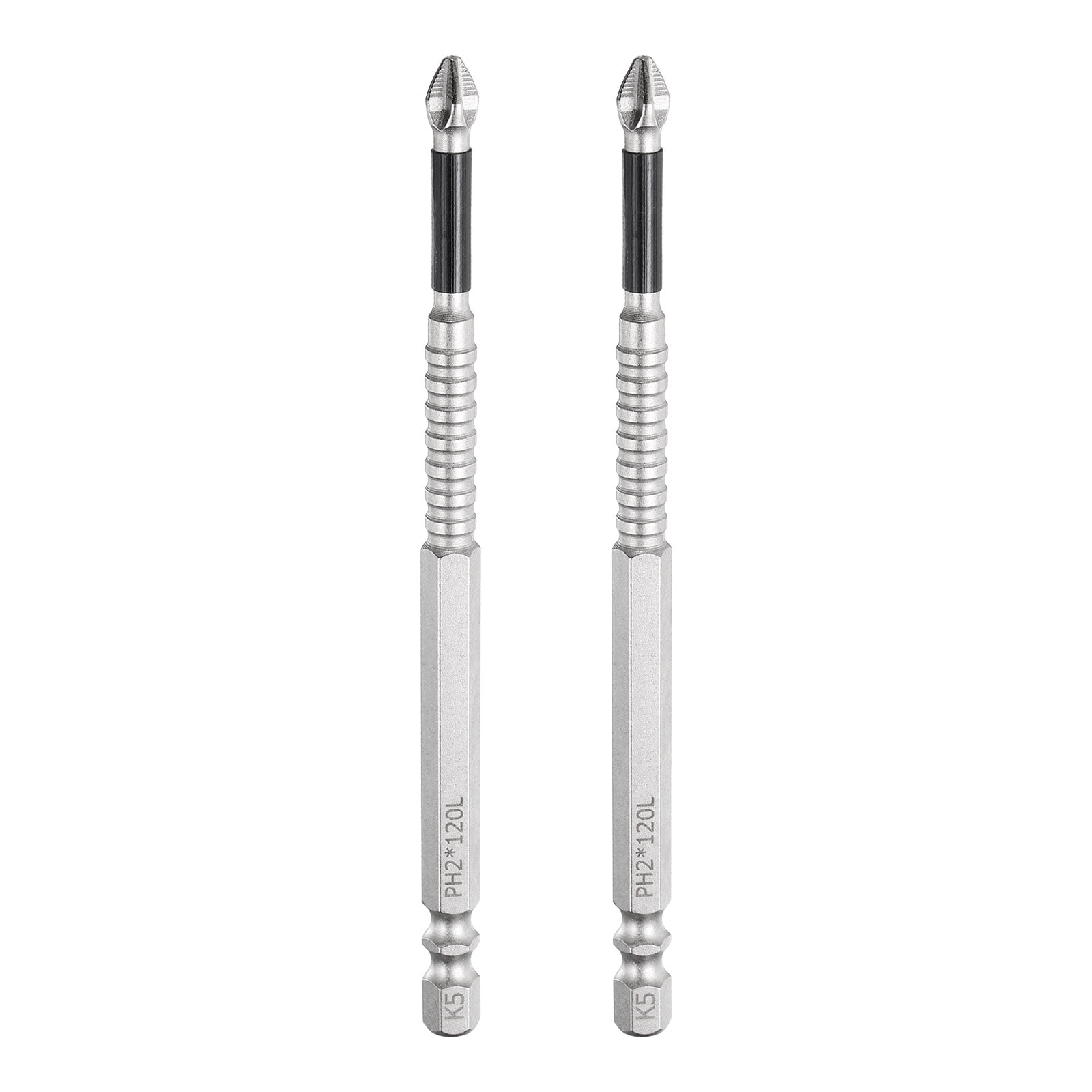 Uxcell 2pcs Impact Phillips Screwdriver Bit PH2 (#2) Anti Slip Tip 1/4 ...