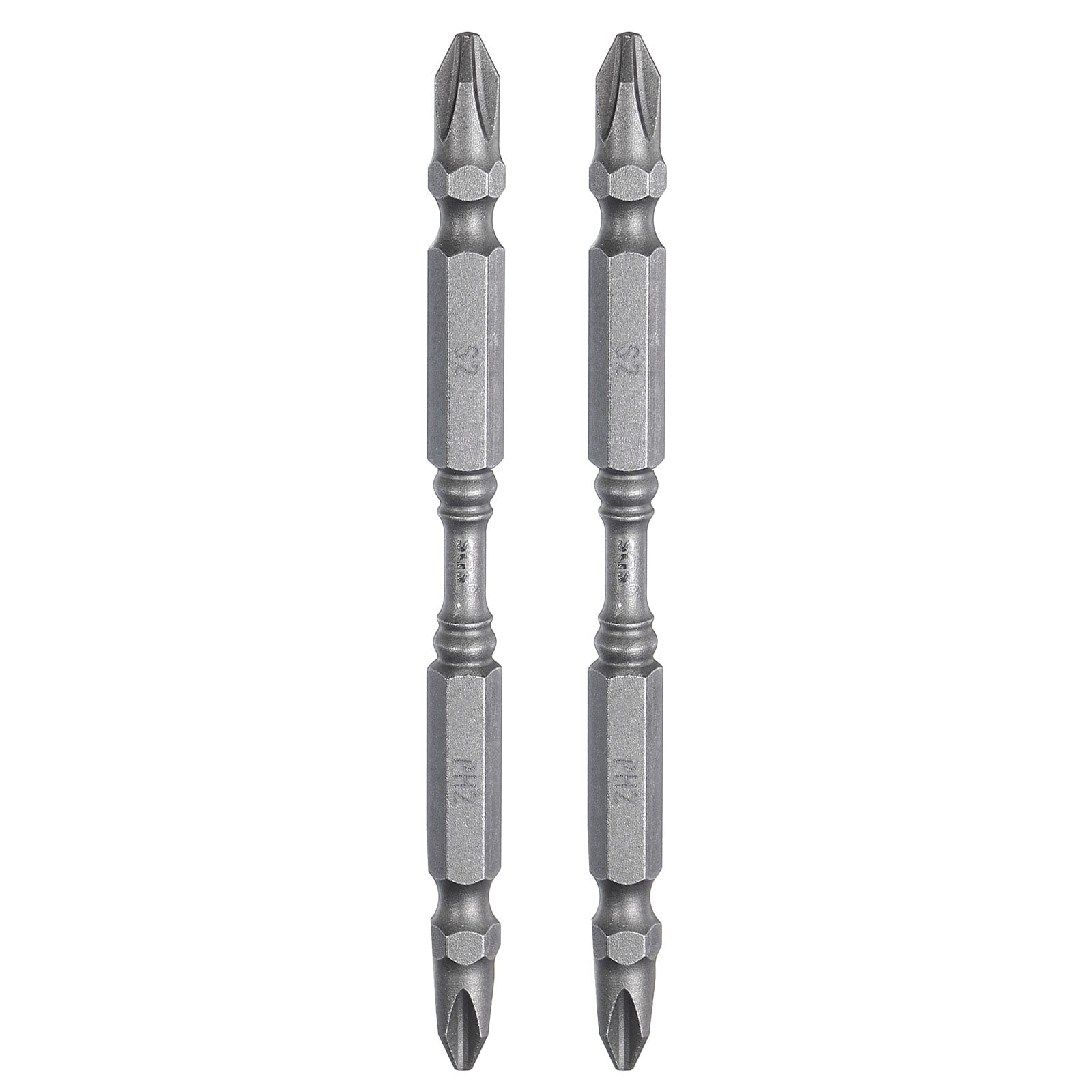 Uxcell 2pcs Impact Tough Phillips Screwdriver Power Bits 6mm PH2 1/4 ...