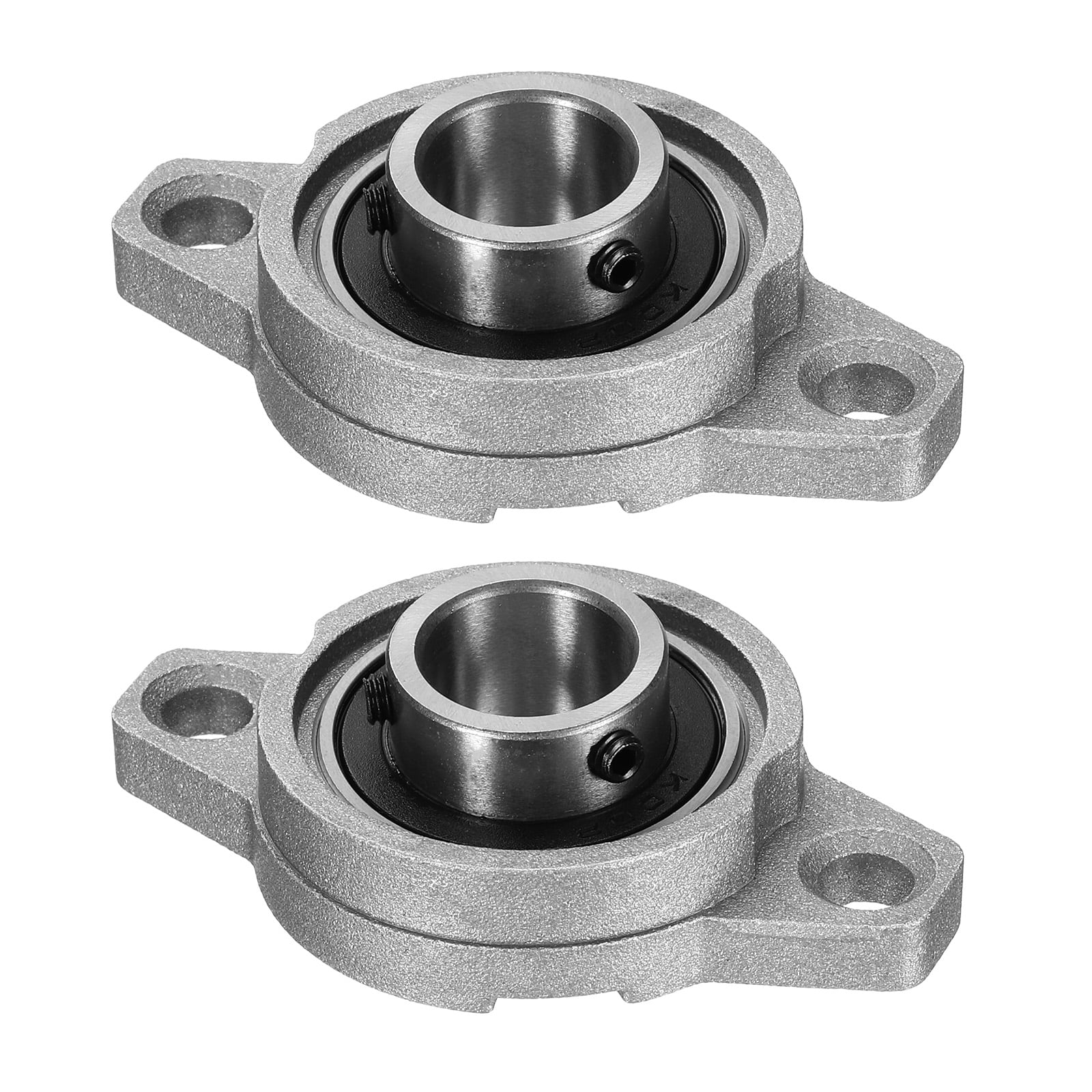 Uxcell 2pcs KFL002 Pillow Block Bearings 8mm Bore Bearing Units Zinc ...