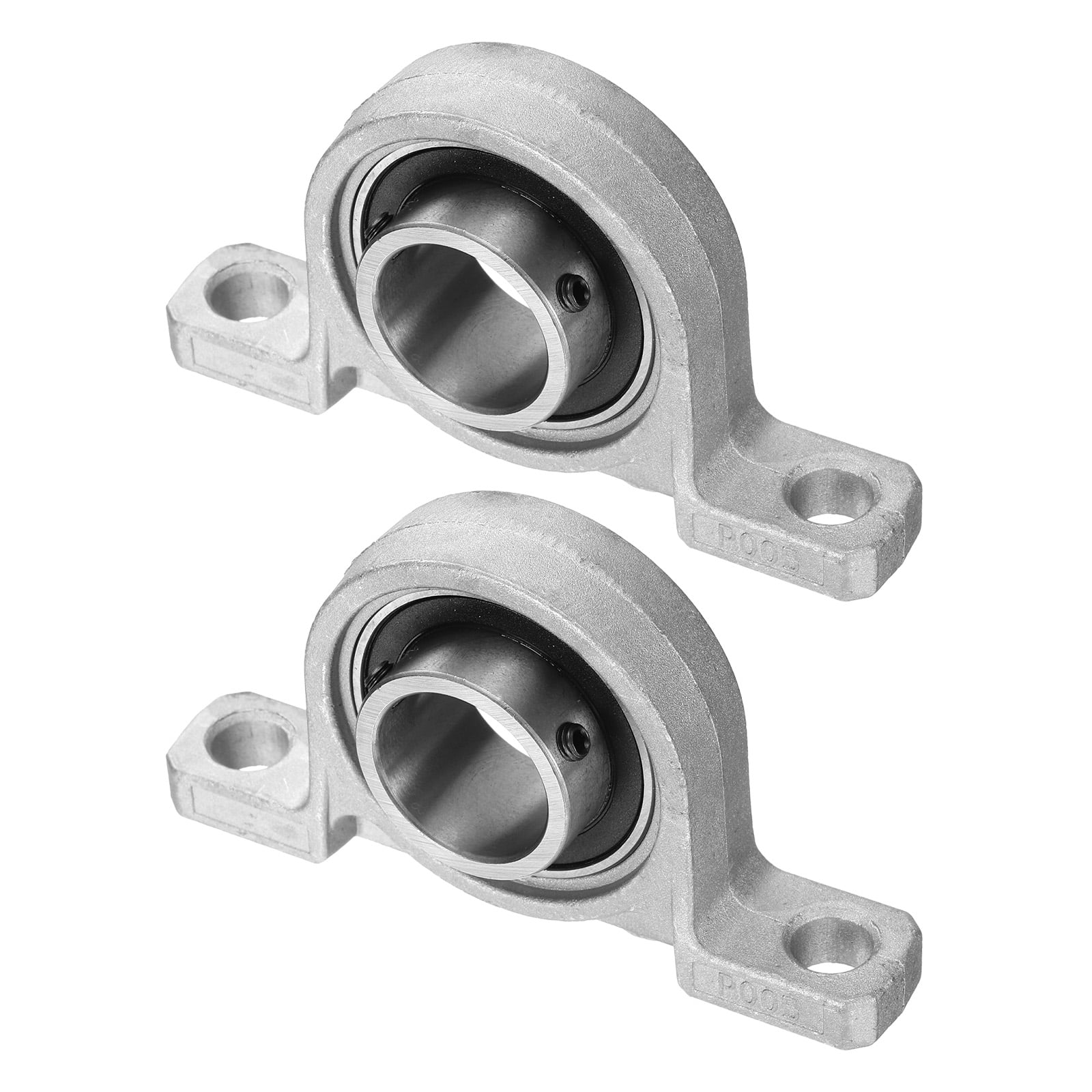 Uxcell 2pcs KP005 Pillow Block Bearings 8mm Bore Bearing Units Zinc ...