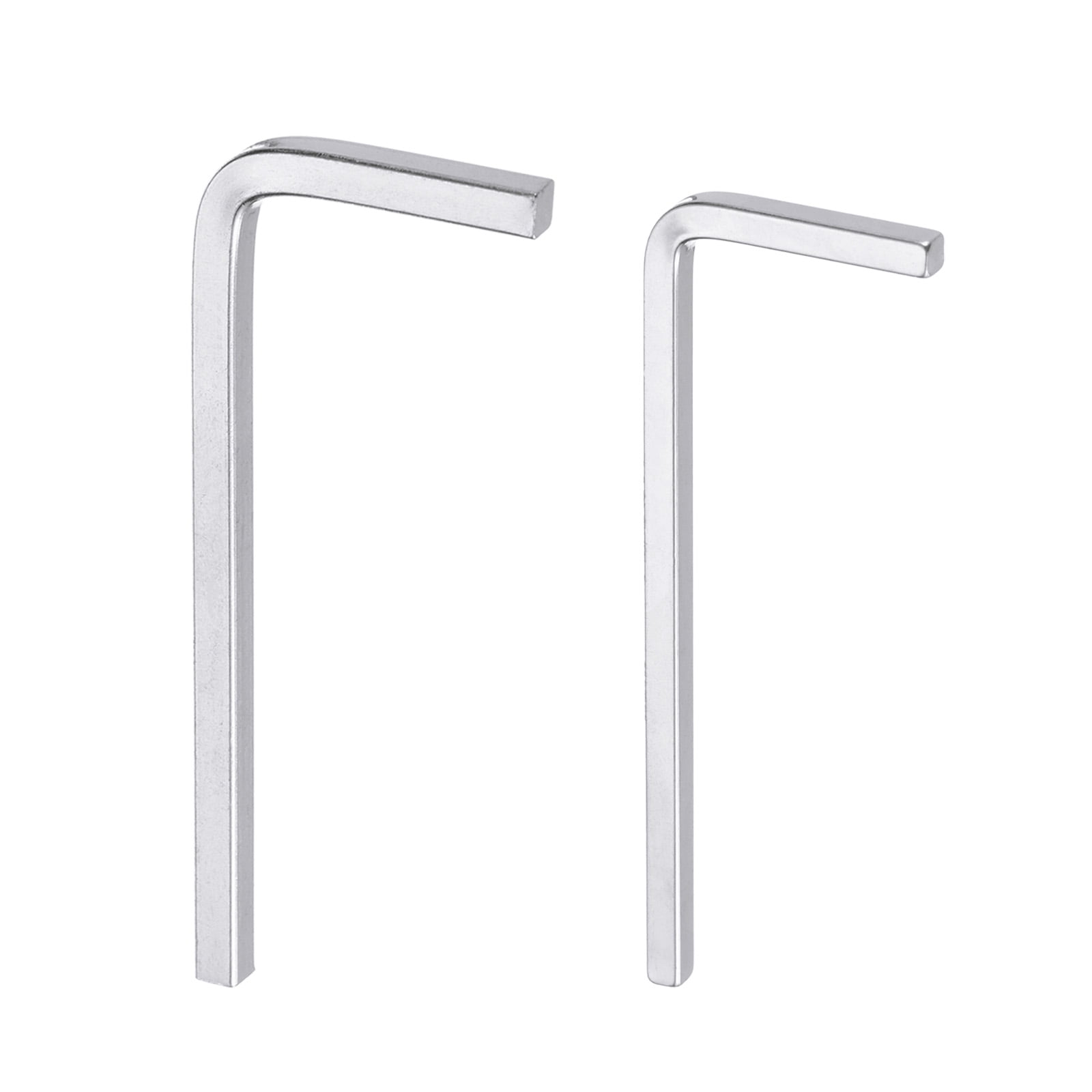 Uxcell 2pcs L-Shaped Square Head Wrench 3mm 4mm CR-V L-Key 4 Points ...