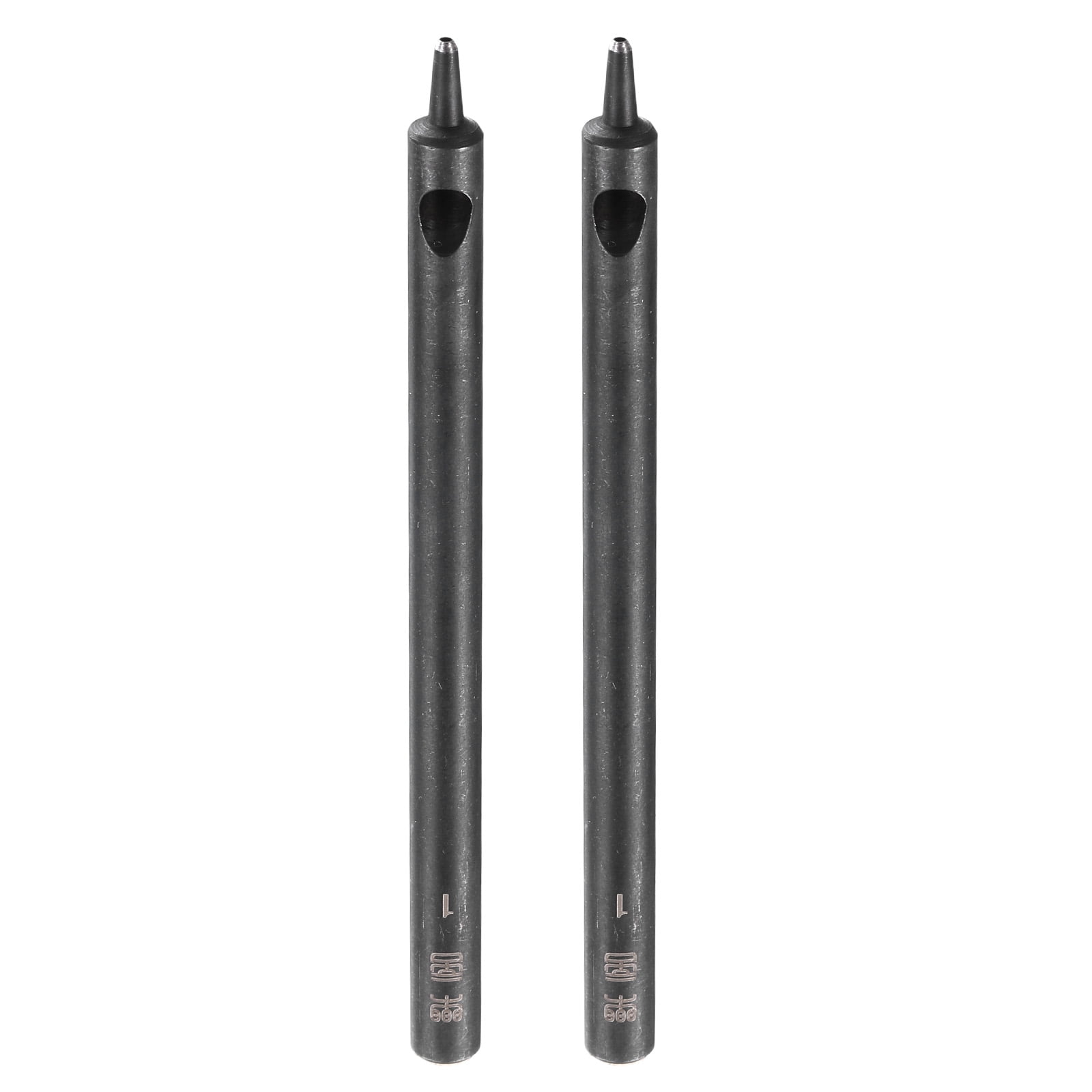 Uxcell 2pcs Leather Round Hole Punch, 1mm Hollow Hole Puncher Carbon ...