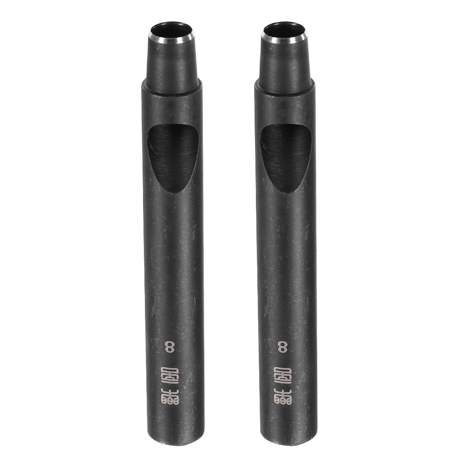 Uxcell 2pcs Leather Round Hole Punch, 8mm Hollow Hole Puncher Carbon ...