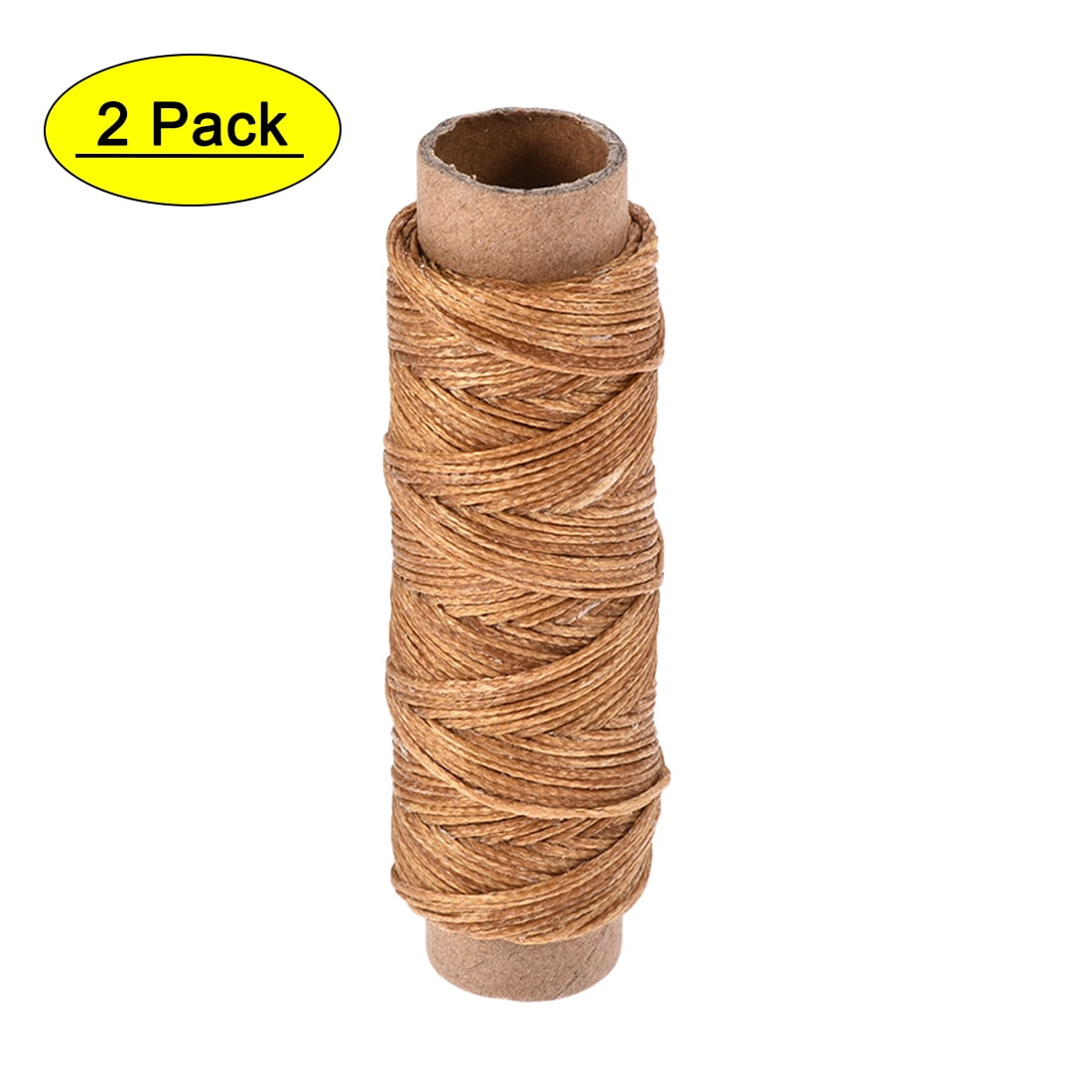 Uxcell 2pcs Leather Sewing Thread 33 Yards 150D/1mm Waxed Flat Thread ...