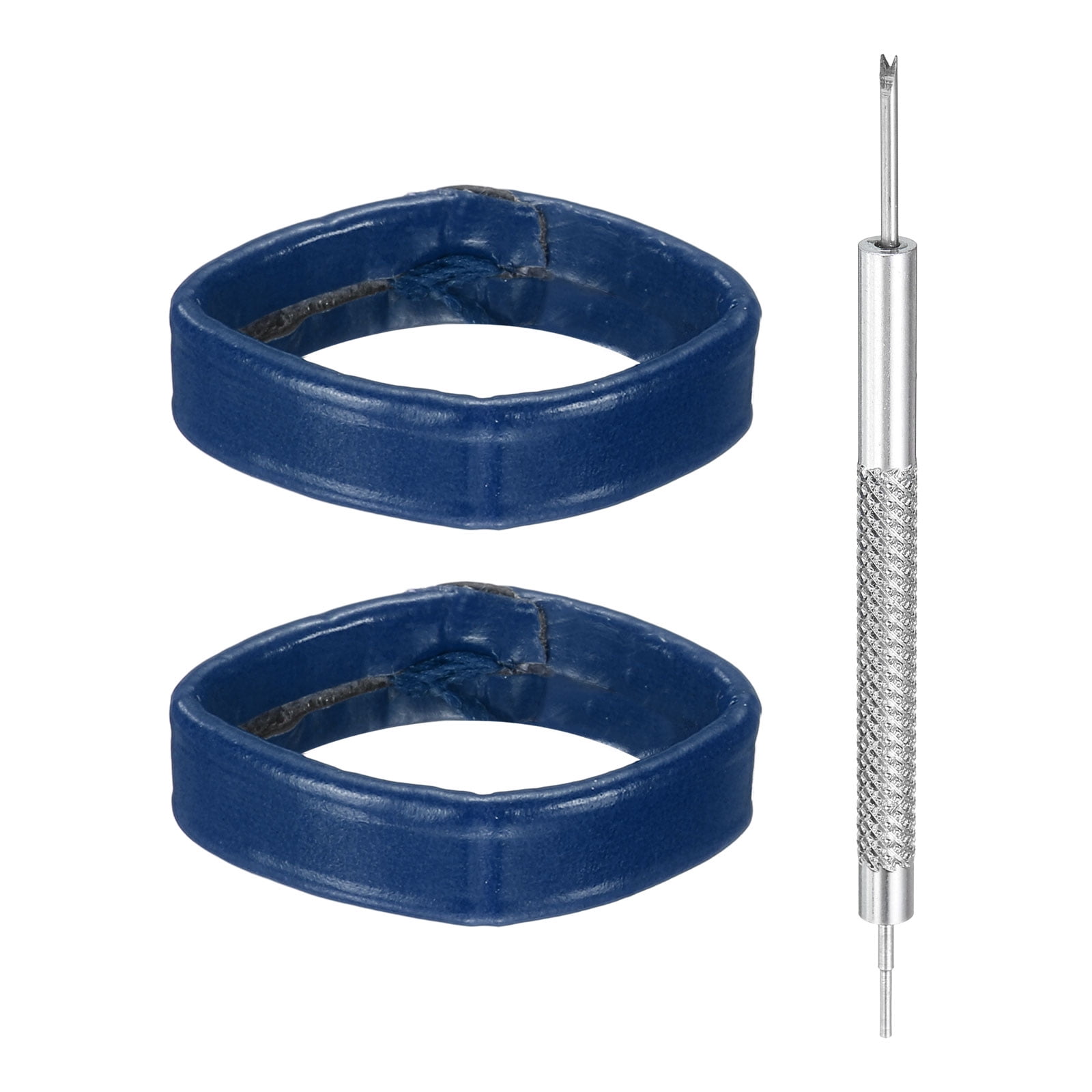 Uxcell 2pcs Leather Watch Band Loops 18mm Replacement Watch Band Keeper ...