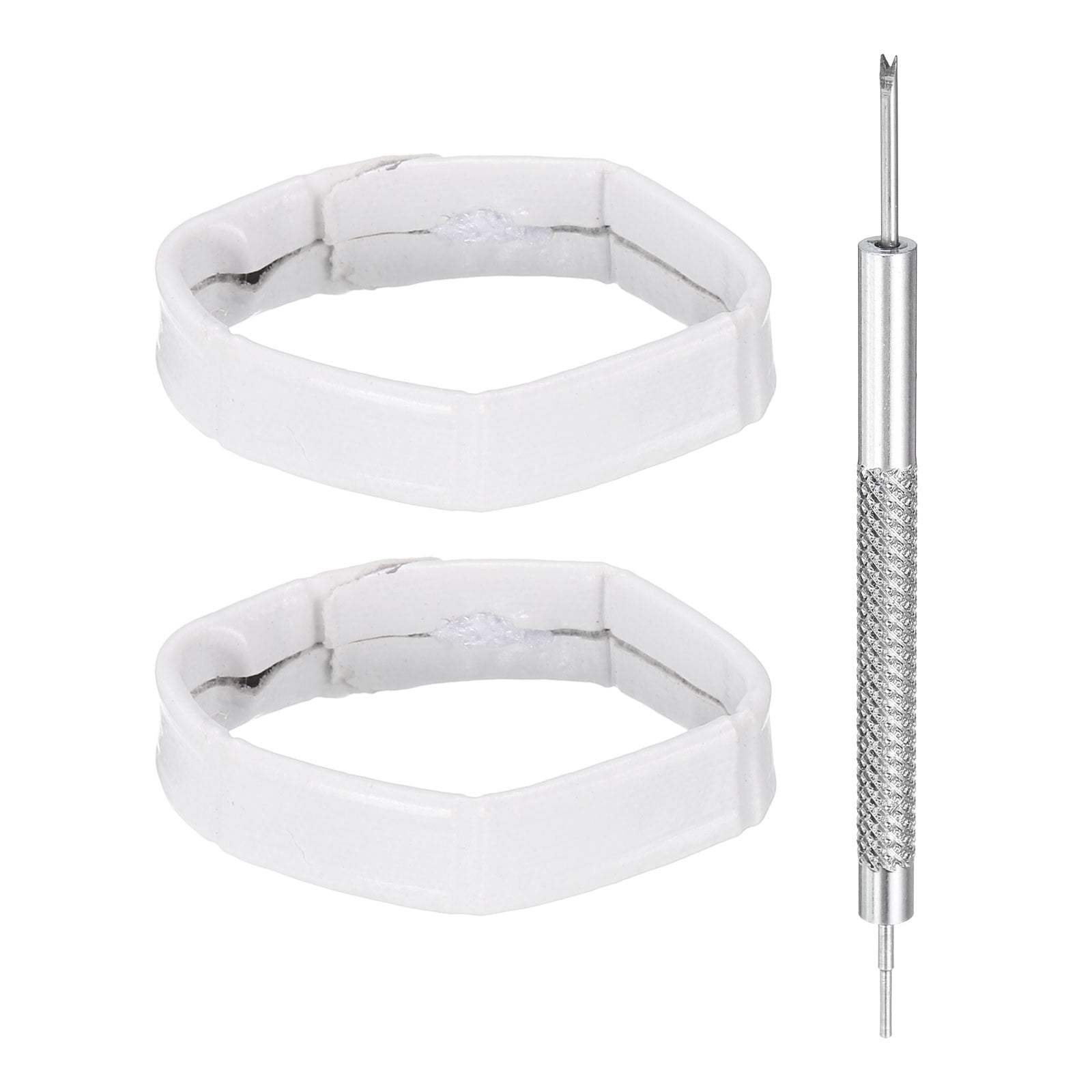 Uxcell 2pcs Leather Watch Band Loops 22mm Replacement Watch Band Keeper ...