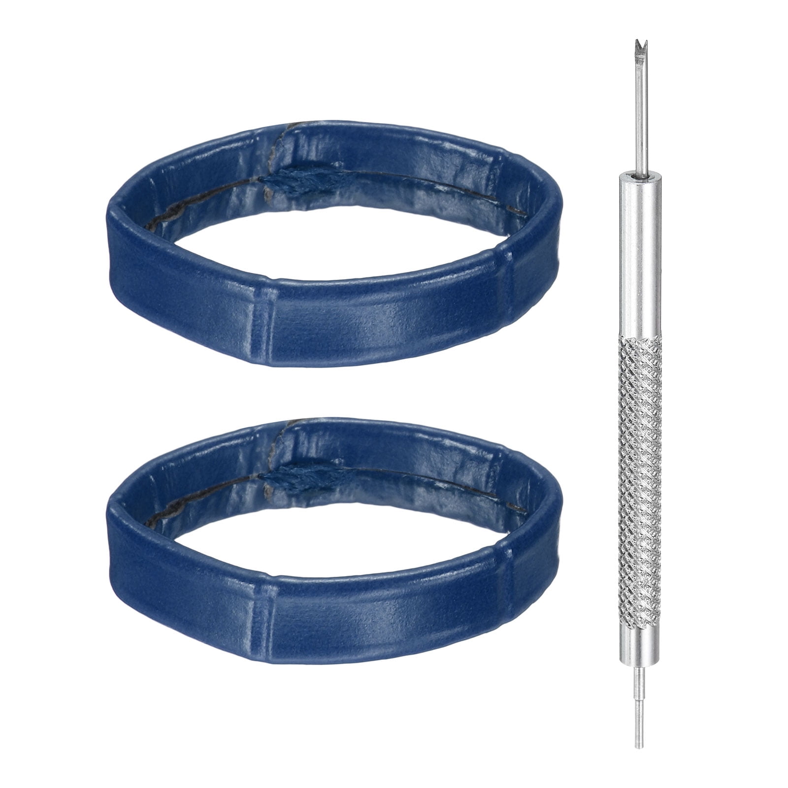 Uxcell 2pcs Leather Watch Band Loops 24mm Replacement Watch Band Keeper ...