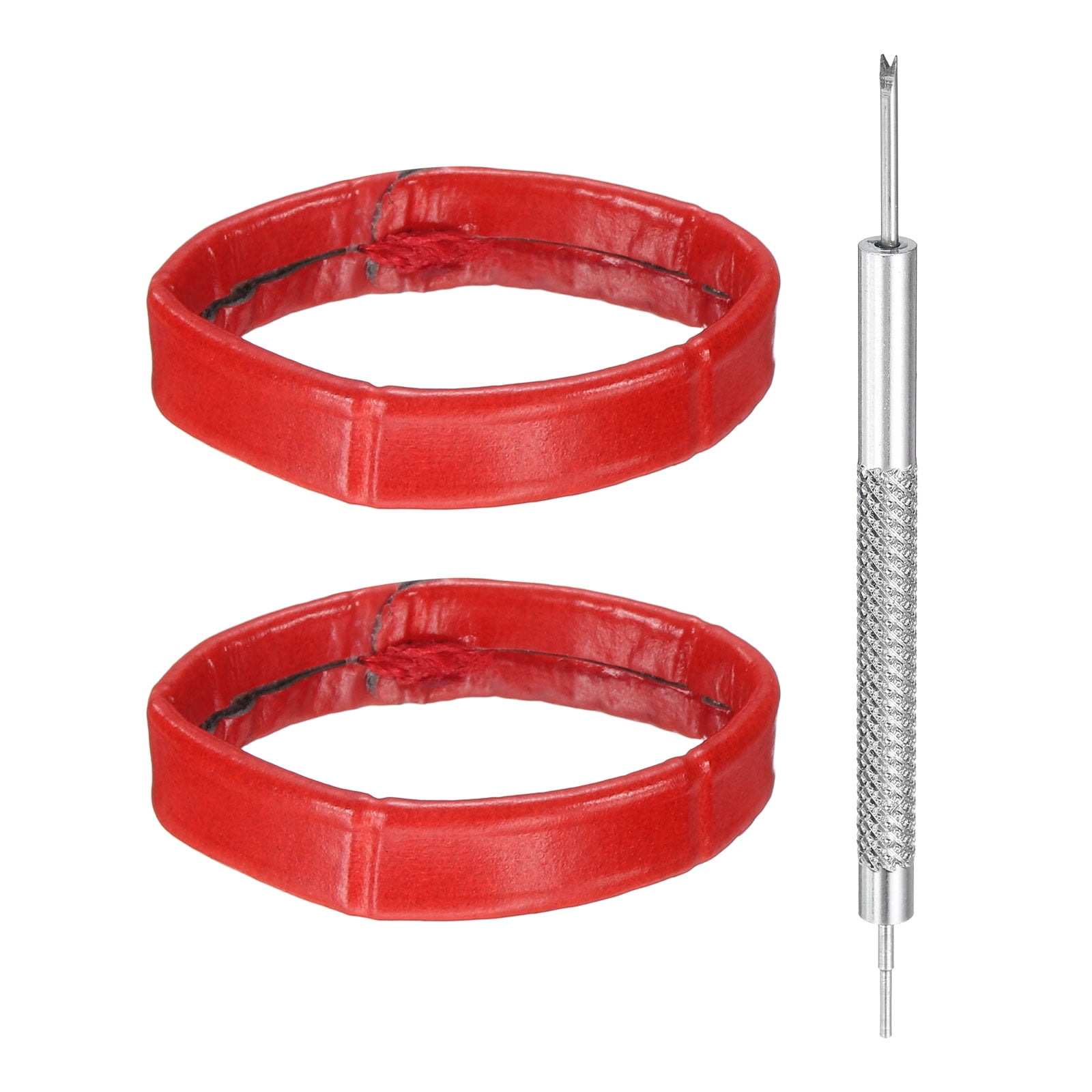 Uxcell 2pcs Leather Watch Band Loops 24mm Replacement Watch Band Keeper ...
