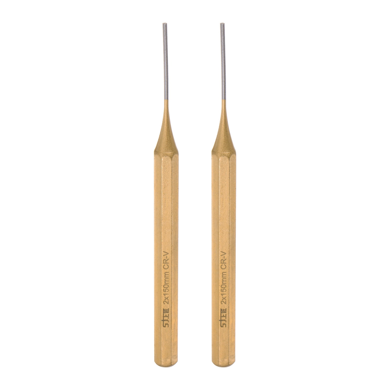 Uxcell 2pcs Line Pin Punch 1/16"x6"(2x150mm) CR-V Cylindrical Alignment ...