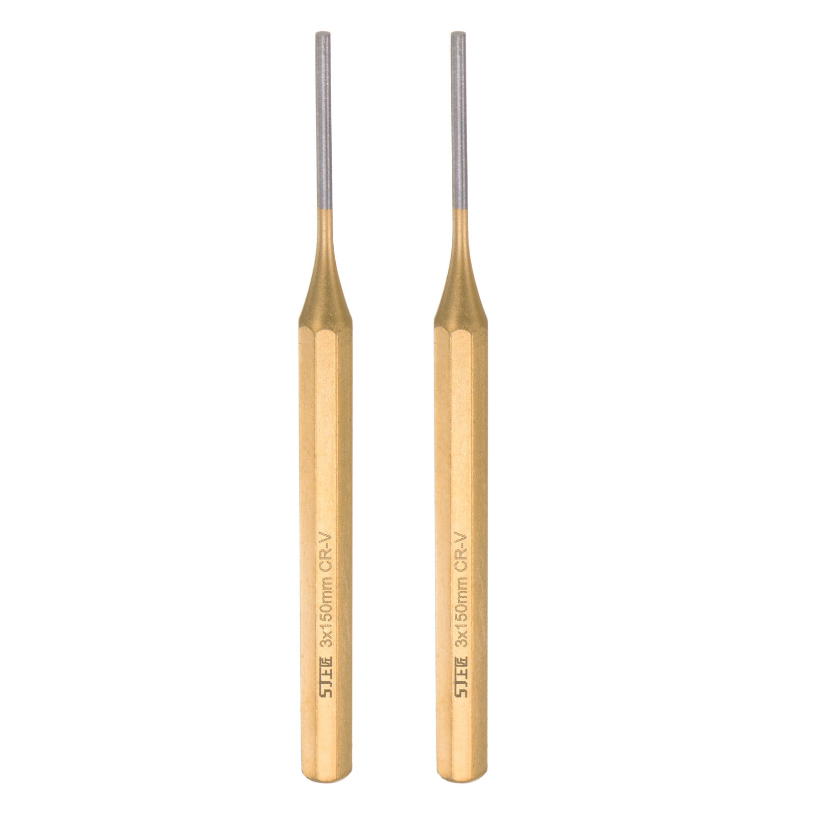 Uxcell 2pcs Line Pin Punch 1/8"x6"(3x150mm) CR-V Cylindrical Alignment ...