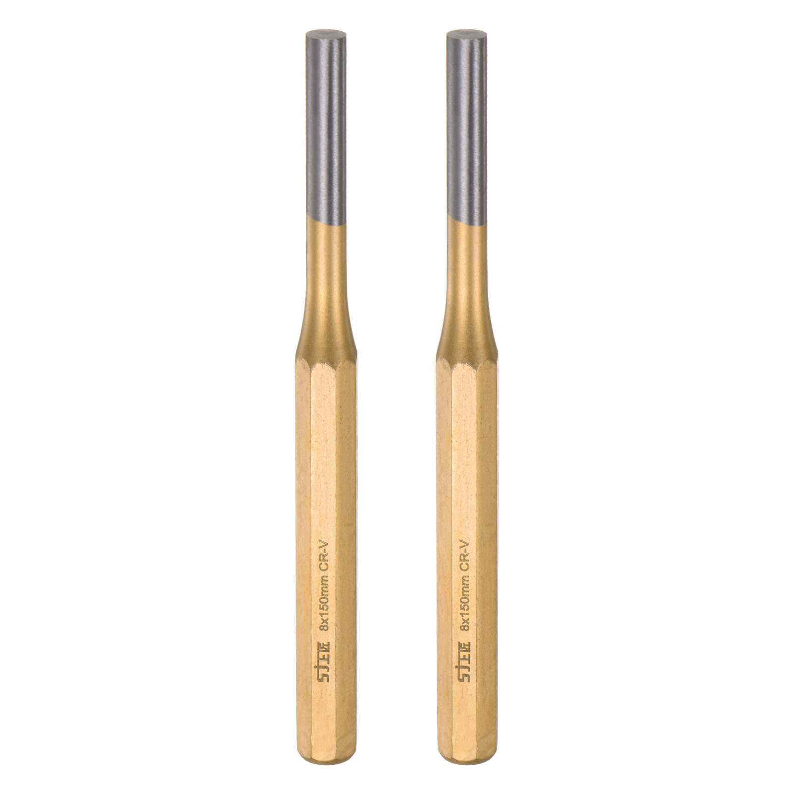 Uxcell 2pcs Line Pin Punch 5/16"x6"(8x150mm) CR-V Cylindrical Alignment ...