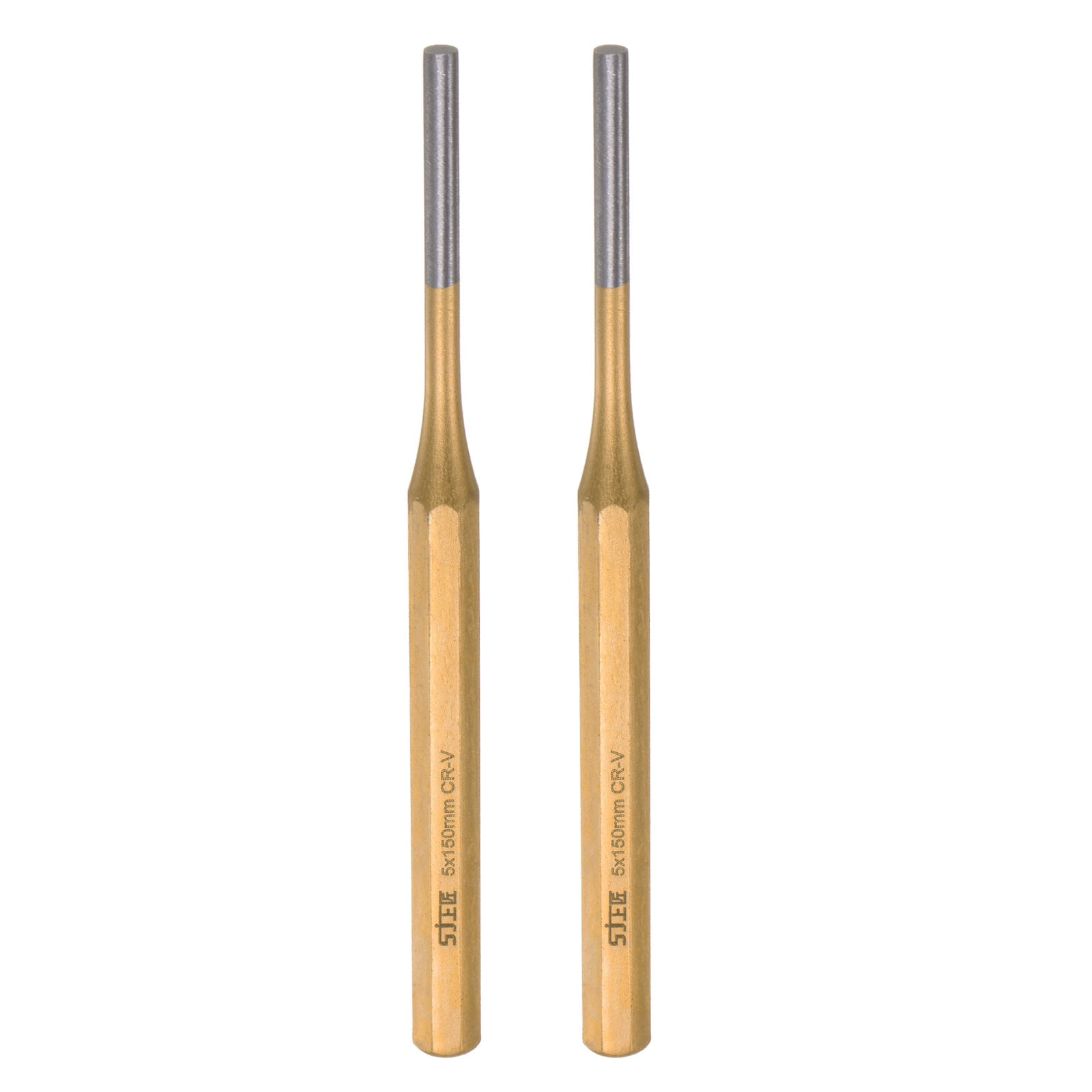Uxcell 2pcs Line Pin Punch 7/32"x6"(5x150mm) CR-V Cylindrical Alignment ...