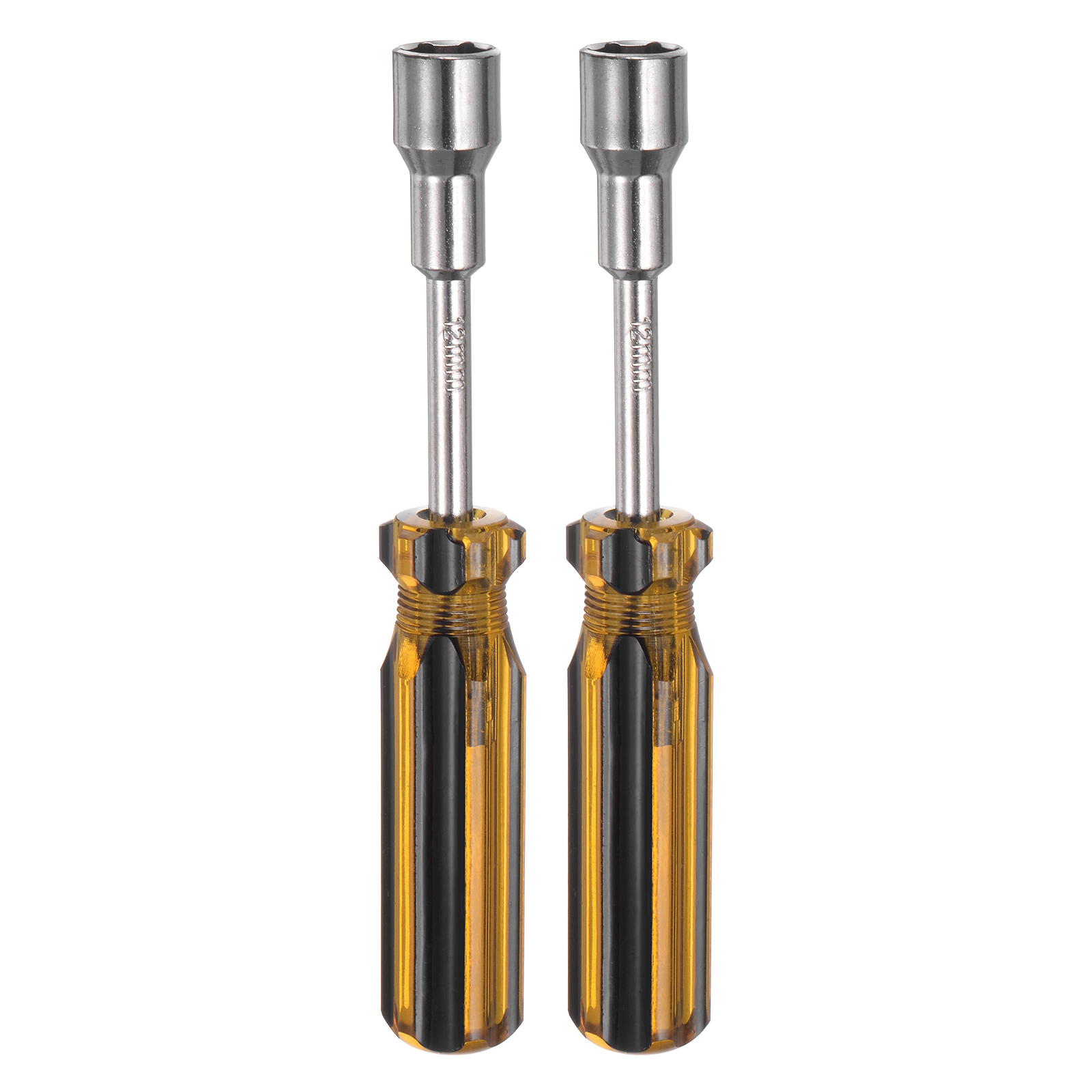 Uxcell 2pcs Metric Nut Driver 12mm Non-Magnetic 6 Point Hexagon Socket ...