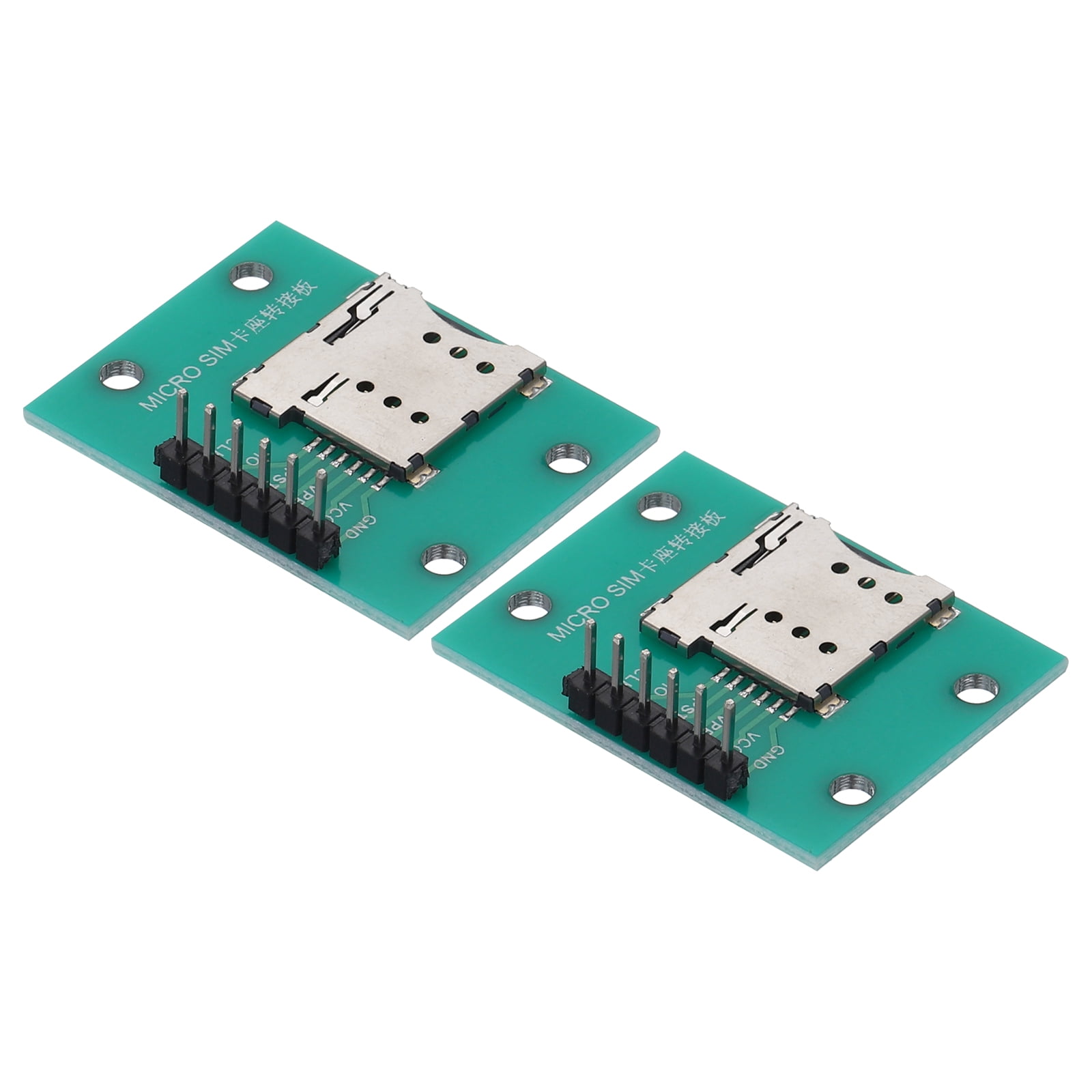 Uxcell 2pcs Micro SIM Converter 6Pin PCB Test Board with Straight Pin ...