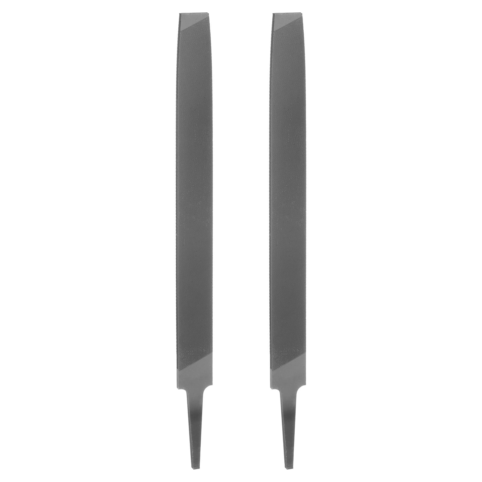 Uxcell 2pcs Mill File 10 Inch 4.6mm Carbon Steel Single Cut Flat Hand ...