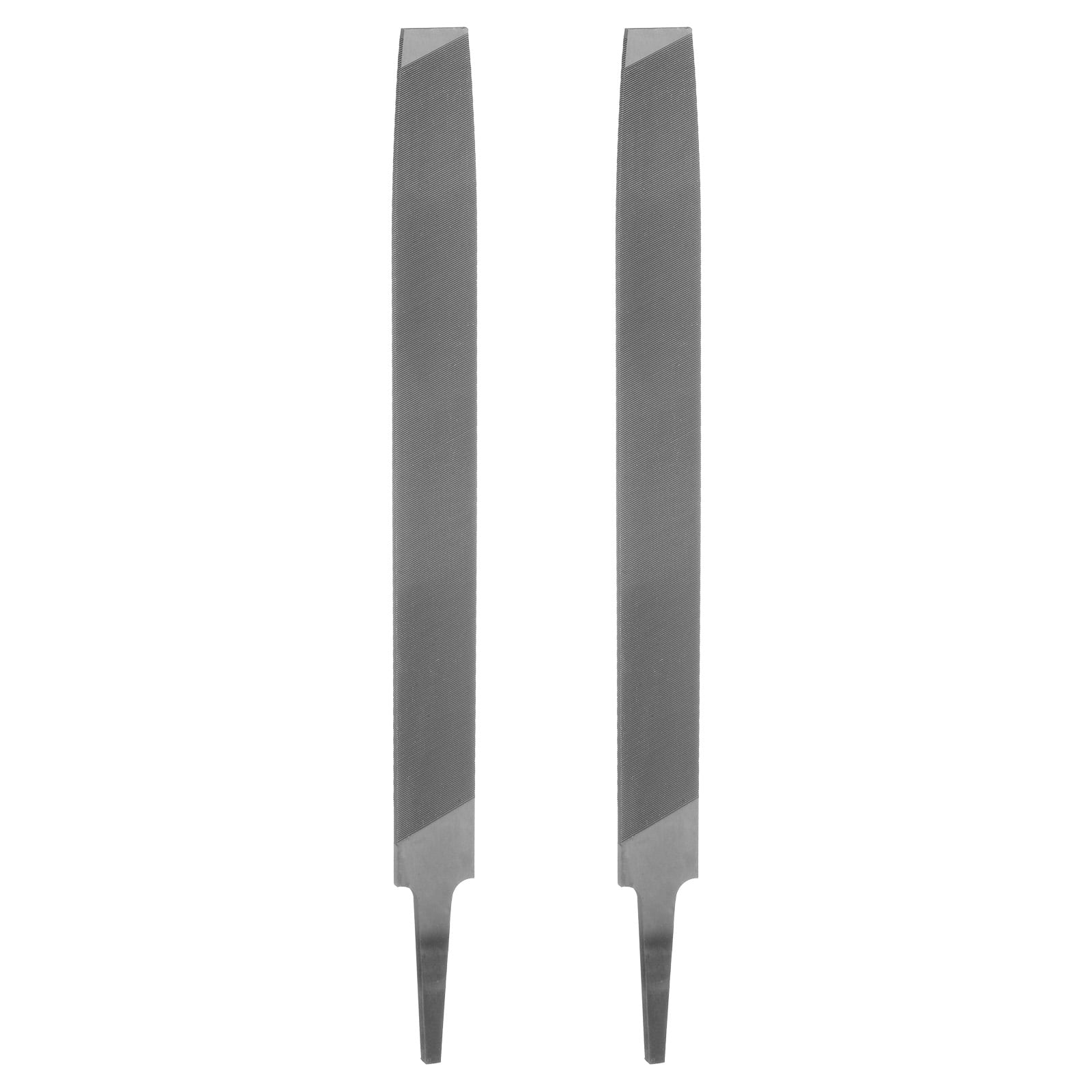 Uxcell 2pcs Mill File 12 Inch 5.3mm Carbon Steel Single Cut Flat Hand ...