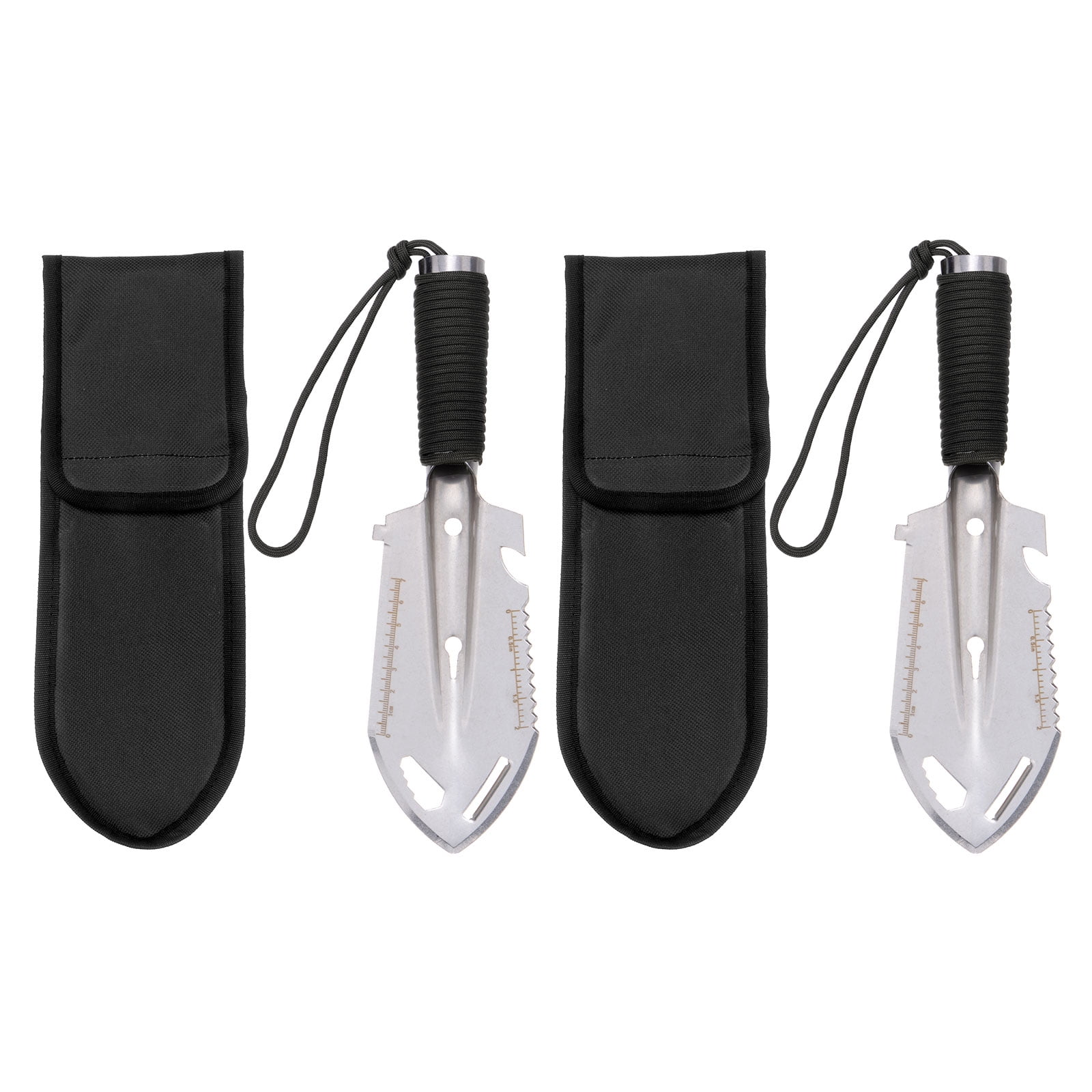 Uxcell 2pcs Multifunctional Camping Shovel 9 in 1 Multi-Purpose ...
