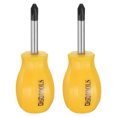 Uxcell 2pcs PH2 Short Phillips Screwdriver #2 Stubby Magnetic ...