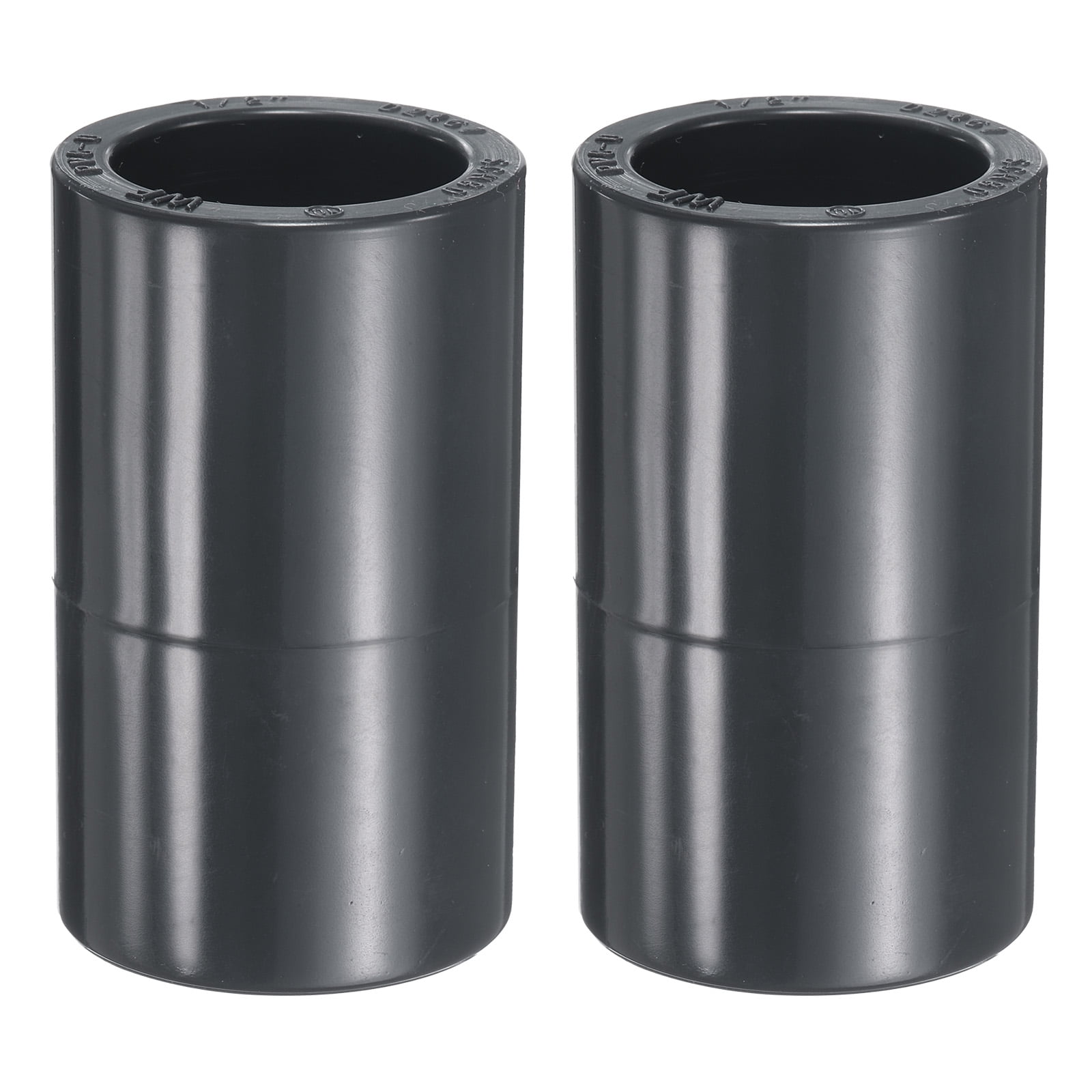 Uxcell 2pcs PVC Pipe Coupling Adapter 1/2" Straight Socket Pipe Fitting ...