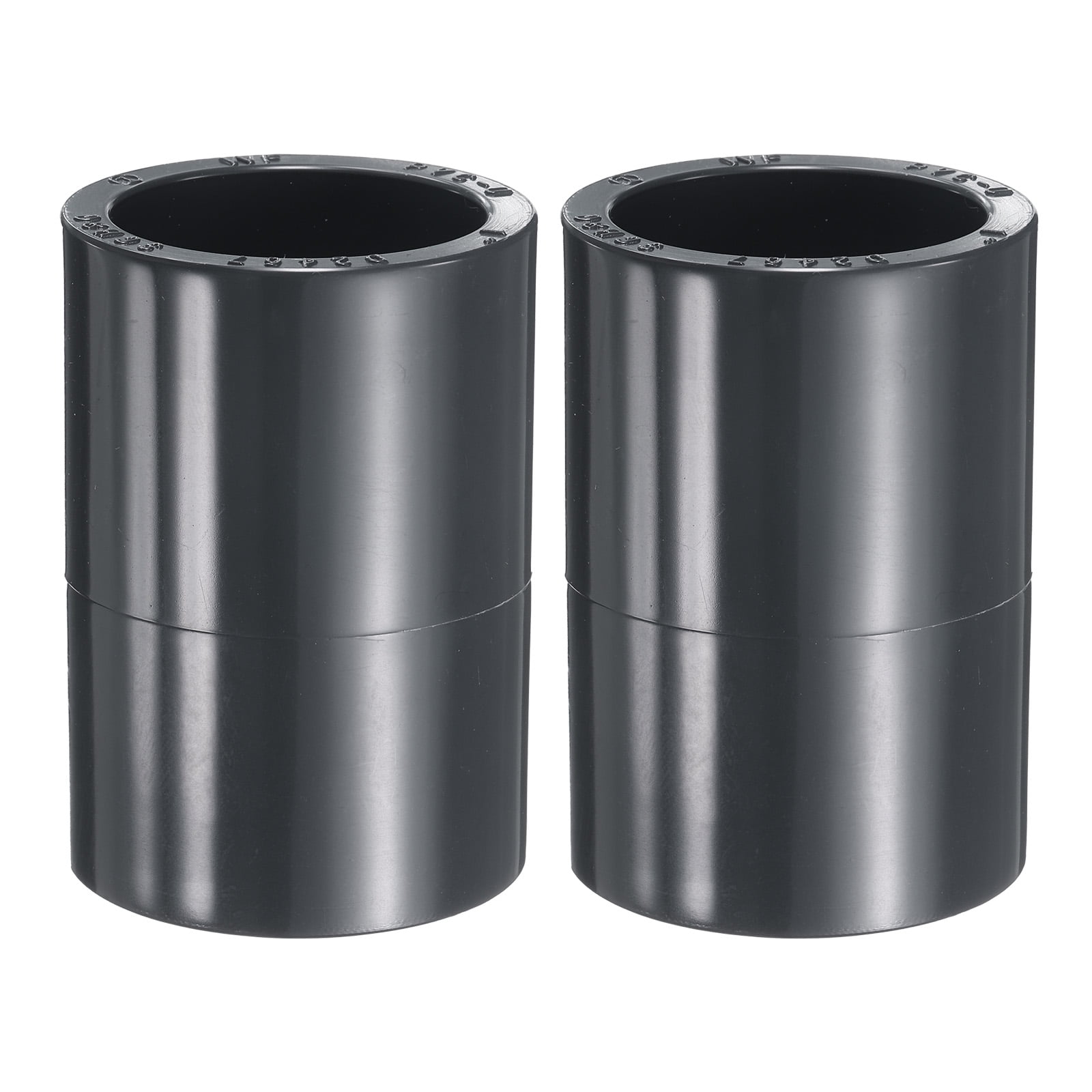 Uxcell 2pcs PVC Pipe Coupling Adapter 1" Straight Socket Pipe Fitting ...