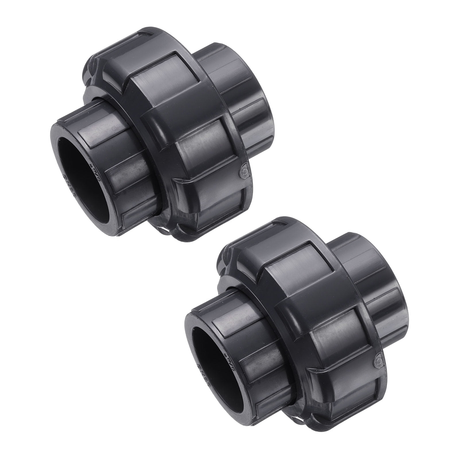 Uxcell 2pcs PVC Union Pipe Fittings 3/4" Slip Union Coupling Pipe ...
