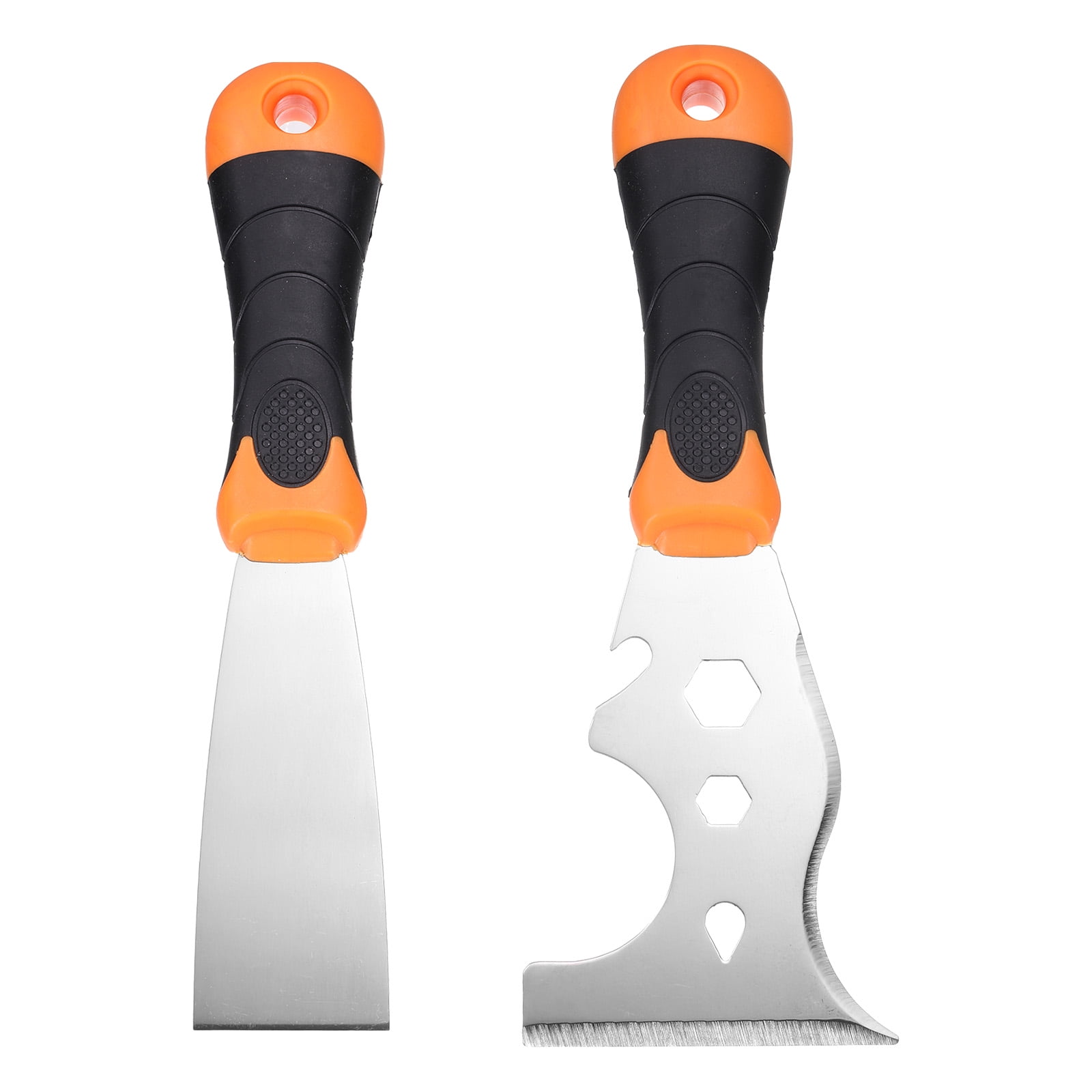 Uxcell 2pcs Paint Scraper 1.5" and 14-In-1 3" Stainless Steel Multi-Use ...